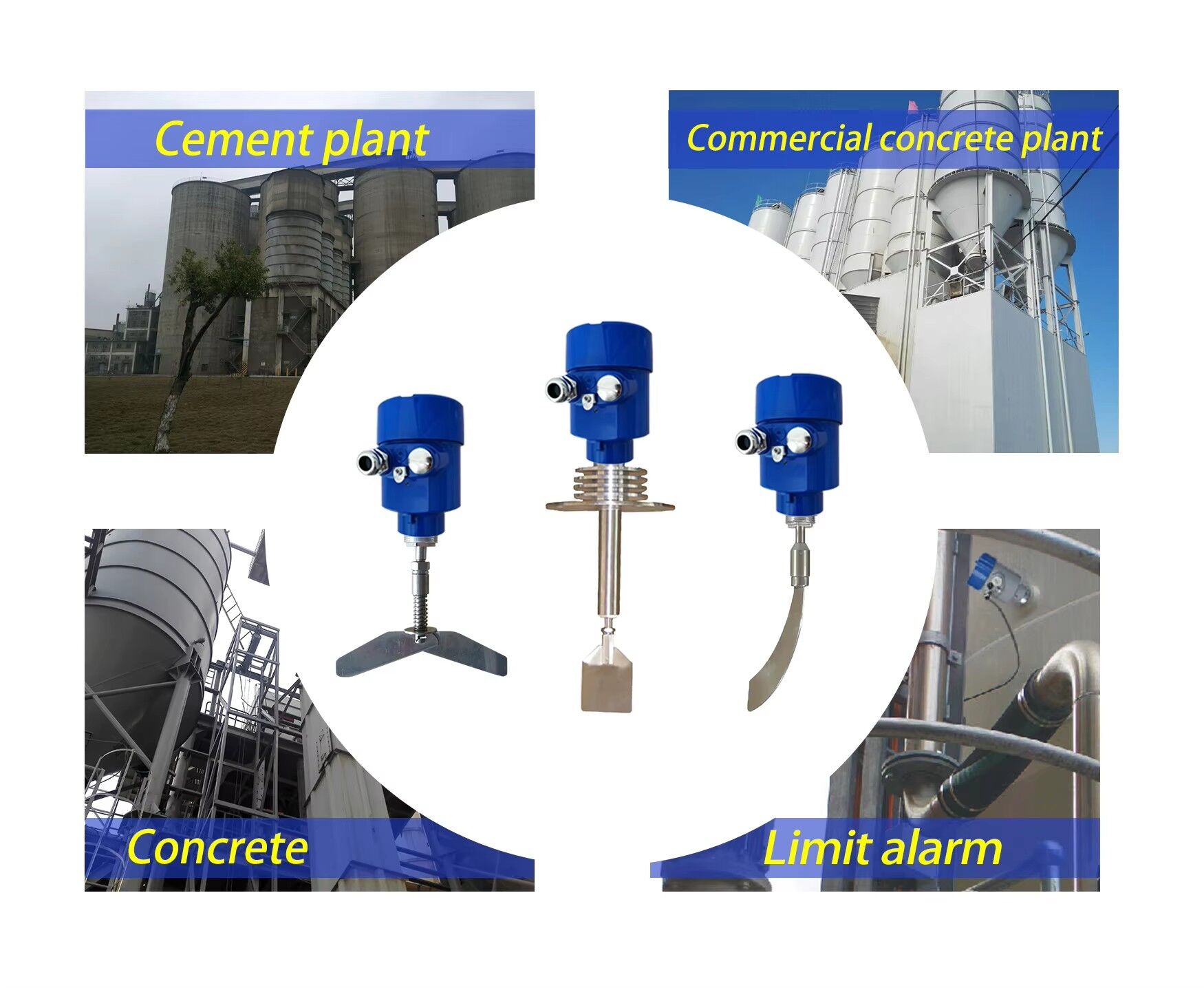 Powder Granules High Temperature Level Sensor Explosion Proof Rotary ...