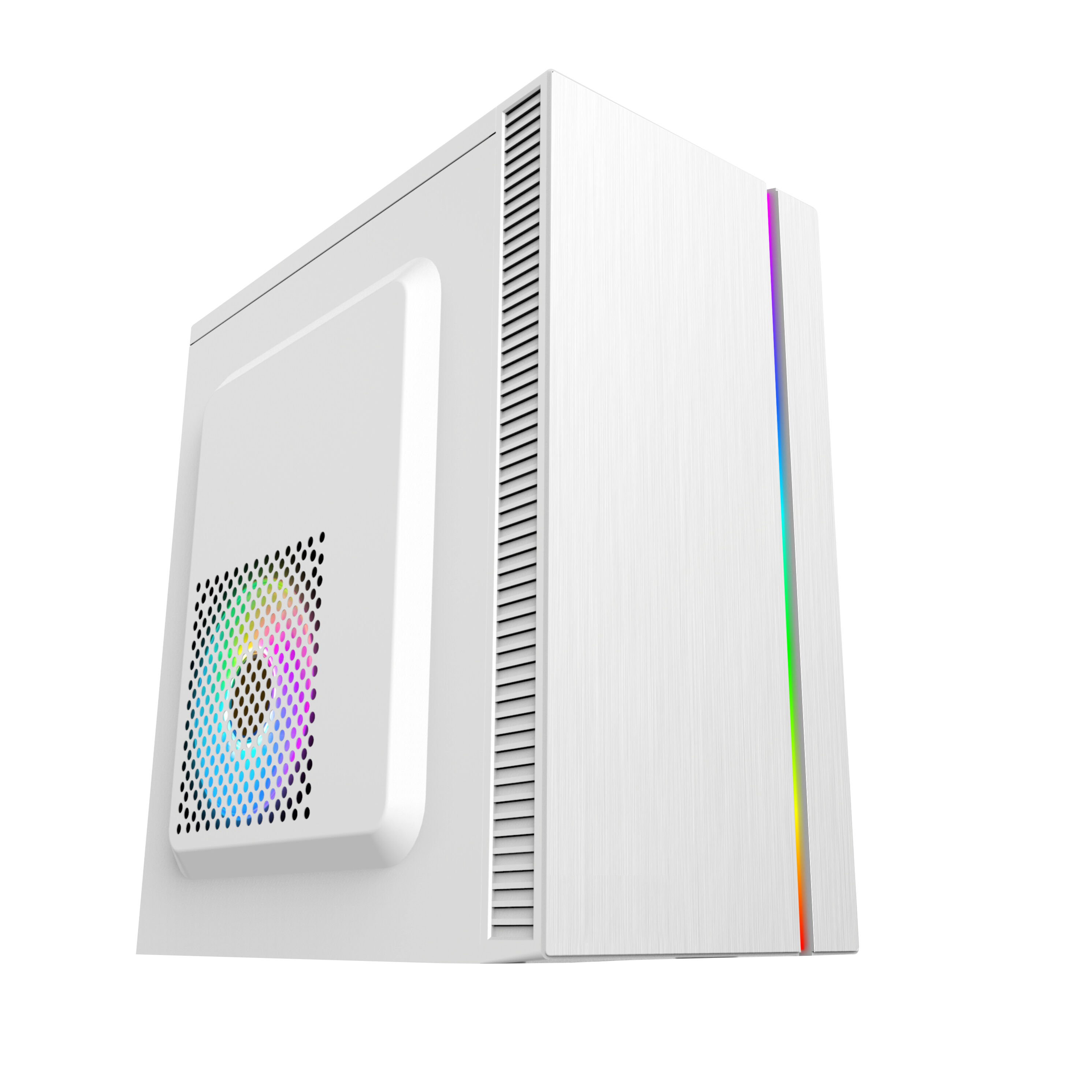 Ruix Northern Lights White Rgb Strip Mid Tower Office Pc Case 4 ...