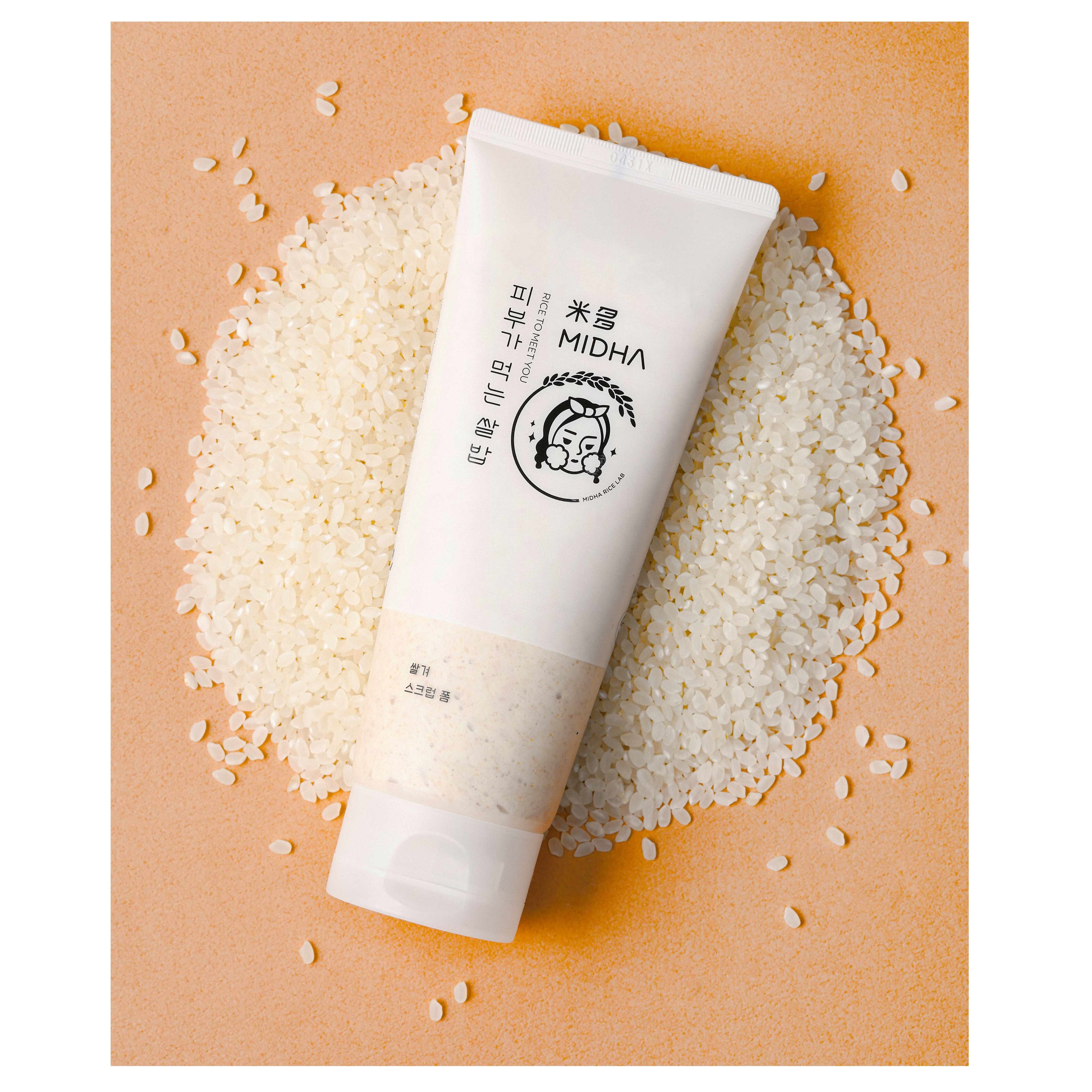 Buy South Korea Wholesale Midha Rice Bran Scrub Foam, Non Microplastic ...