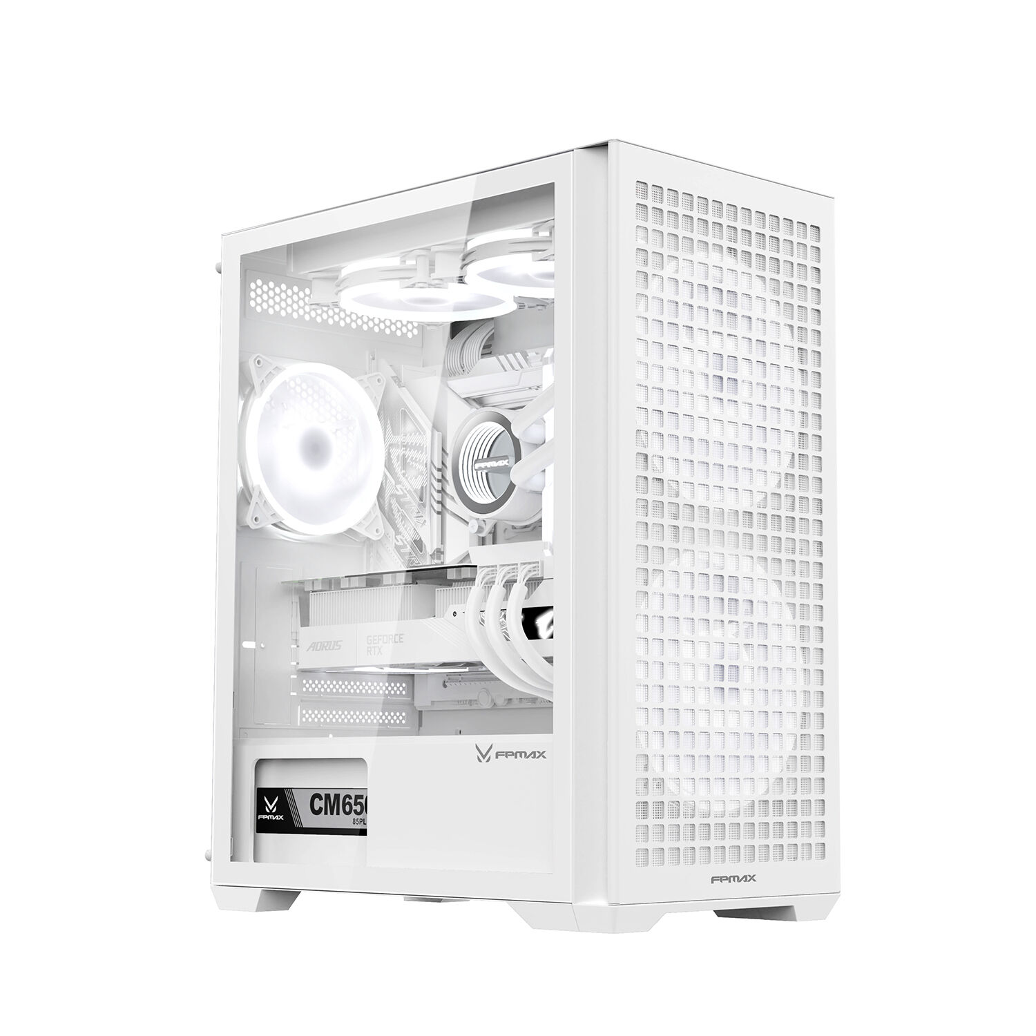 Fpmax Gaming Atx Computer Case With Toolless Screw Design And Mesh ...