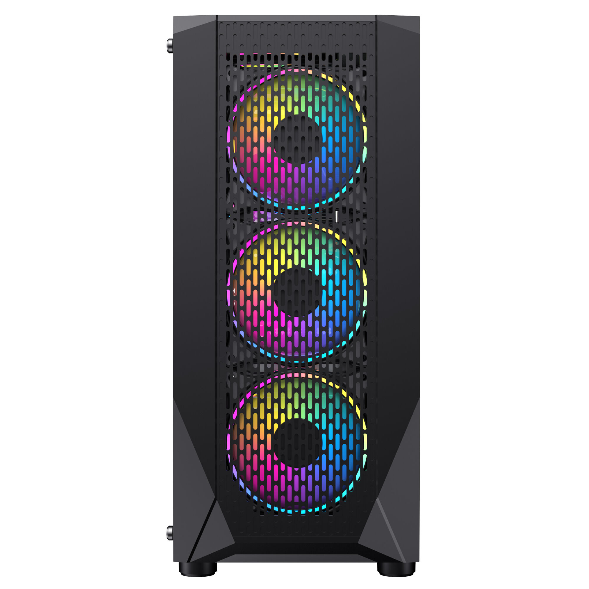 Ruix K327 Symmetrical Design Front Panel Mesh Computer Case ...