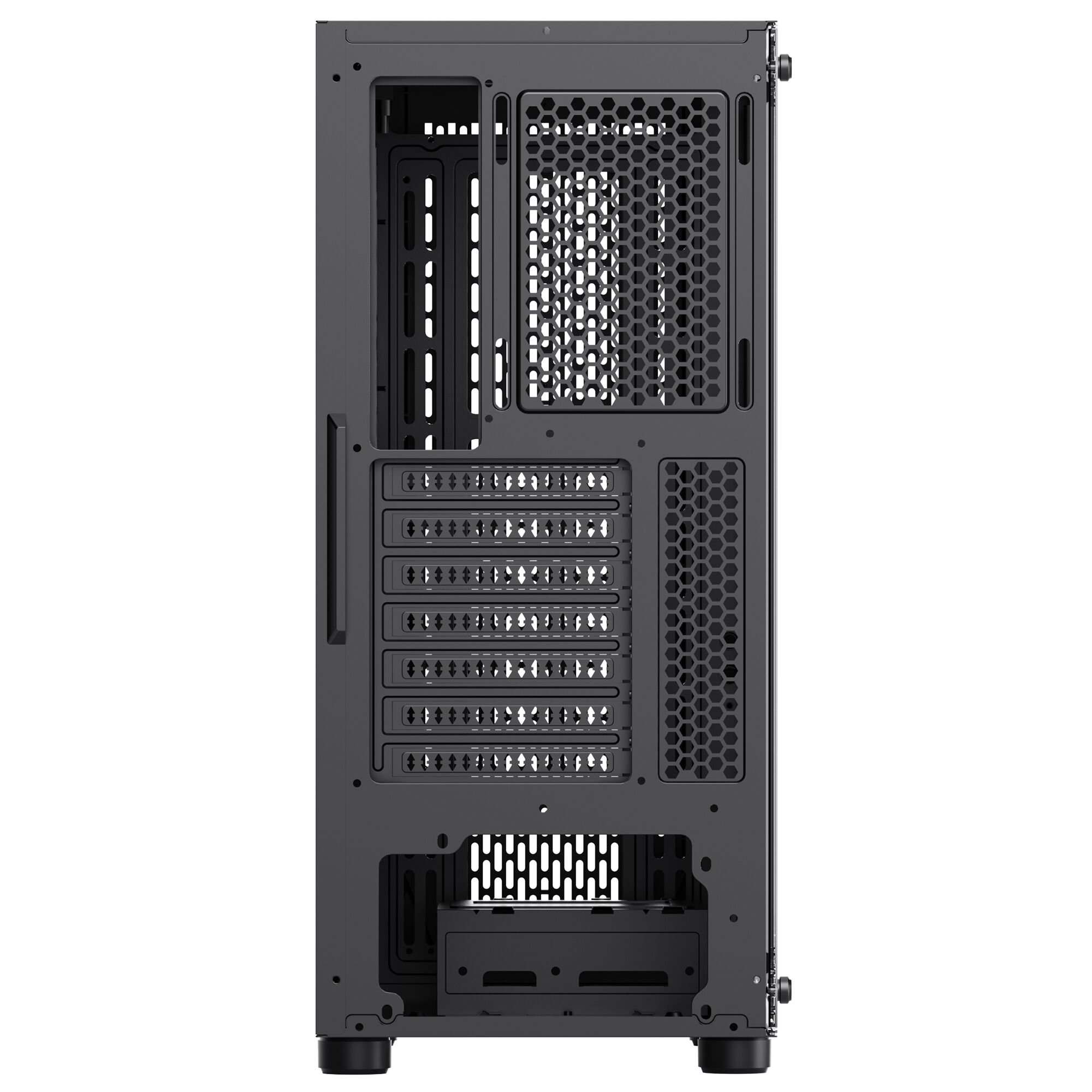 Ruix K327 Symmetrical Design Front Panel Mesh Computer Case ...
