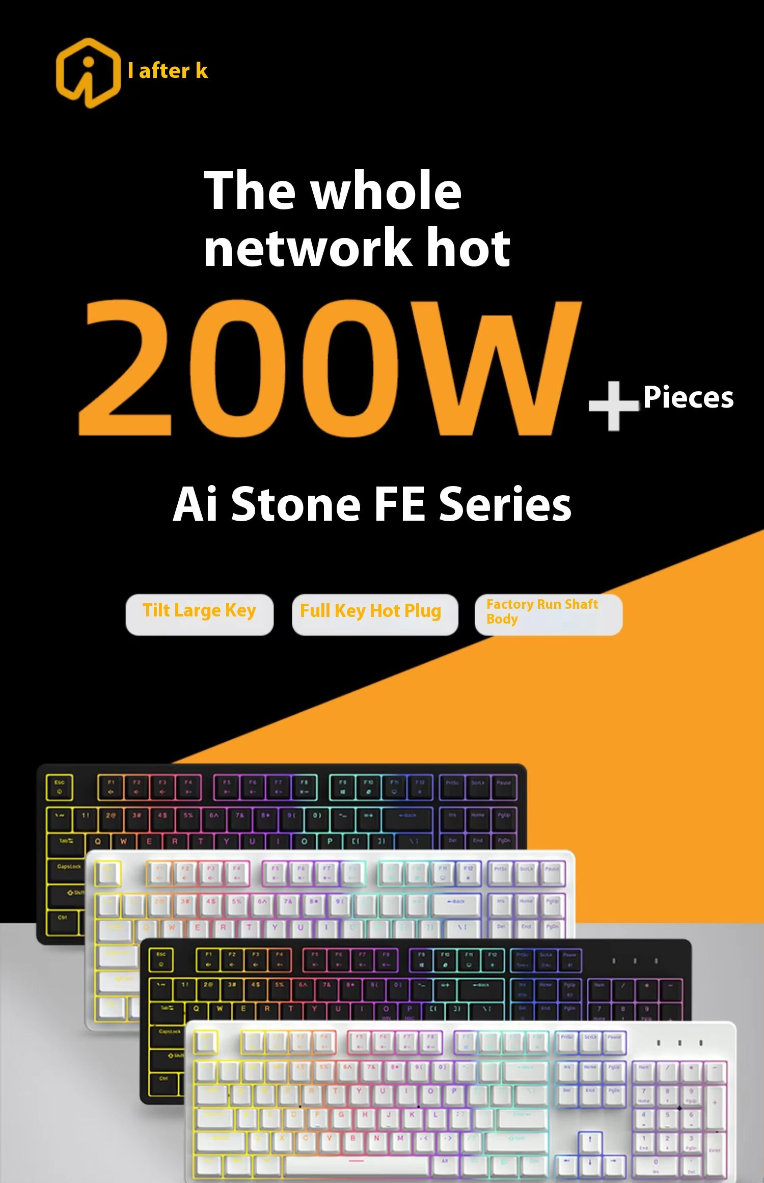 Factory Direct High Quality China Wholesale Irok Fe87 Mechanical ...