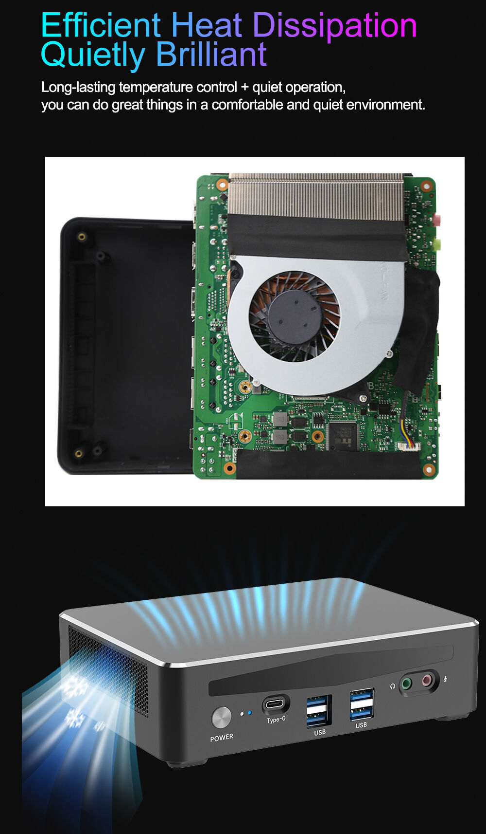 Eglobal New 13th Gen In-tel Core I9-13900h Fan Mini Desktop Computer ...