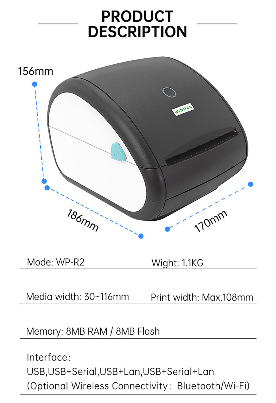 Buy China Wholesale Winpal Wp-r2 Desktop Direct Thermal Shipping Label ...