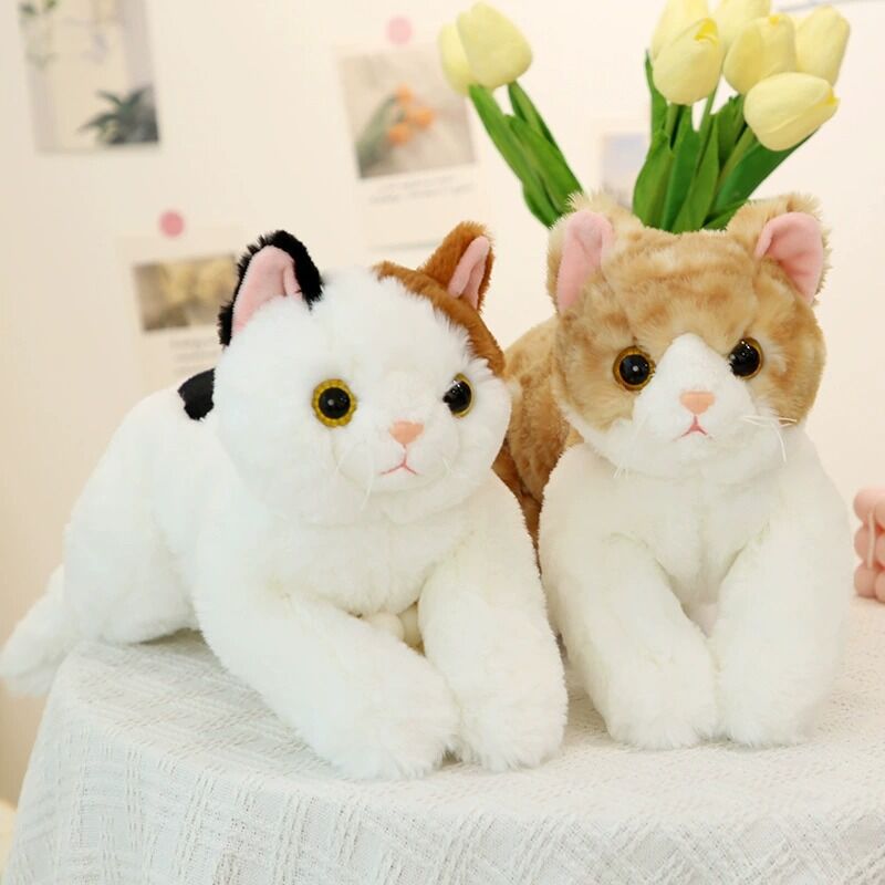 New Design Cute Cat Cat Simulation Kitten Pillow Plush Doll, Adult Doll ...