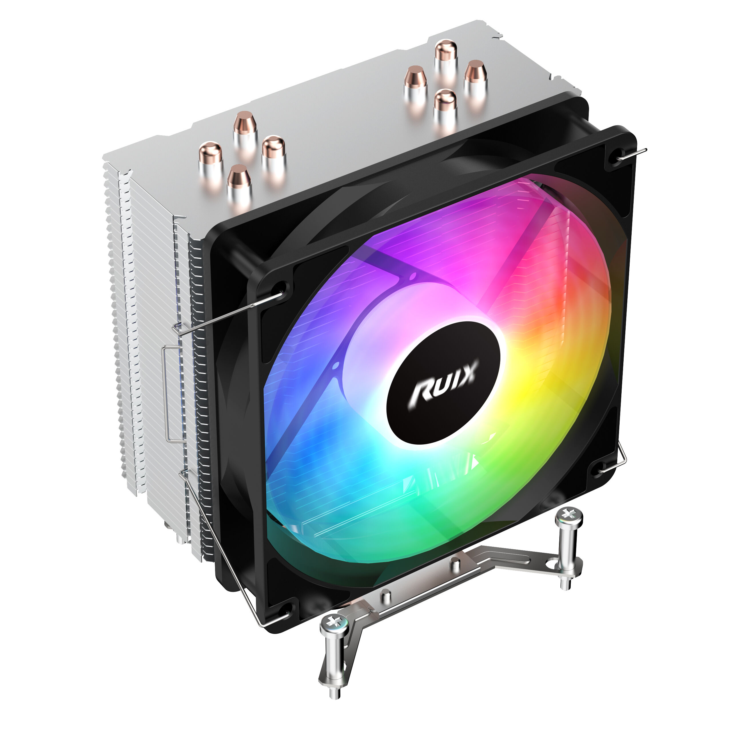 Ruix X4000 Pro 4 Heatpipes Computer Cpu Cooler Rgb Led Light Easy ...