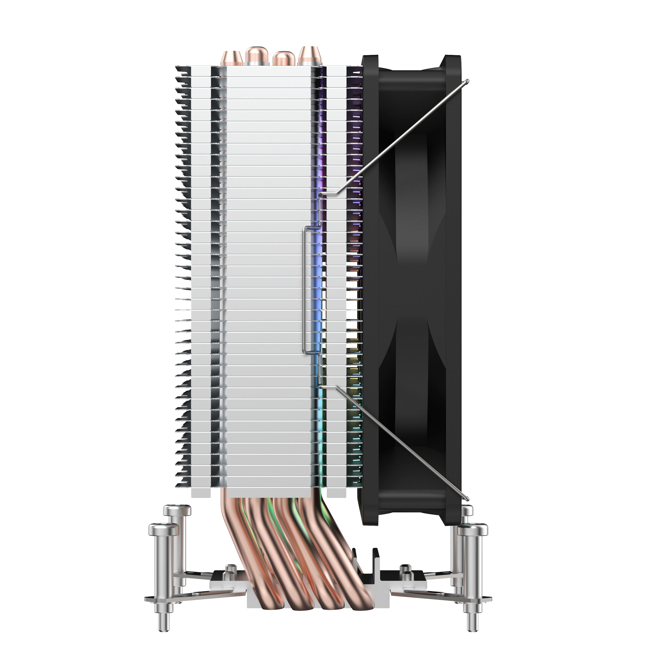 Ruix X4000 Pro 4 Heatpipes Computer Cpu Cooler Rgb Led Light Easy ...