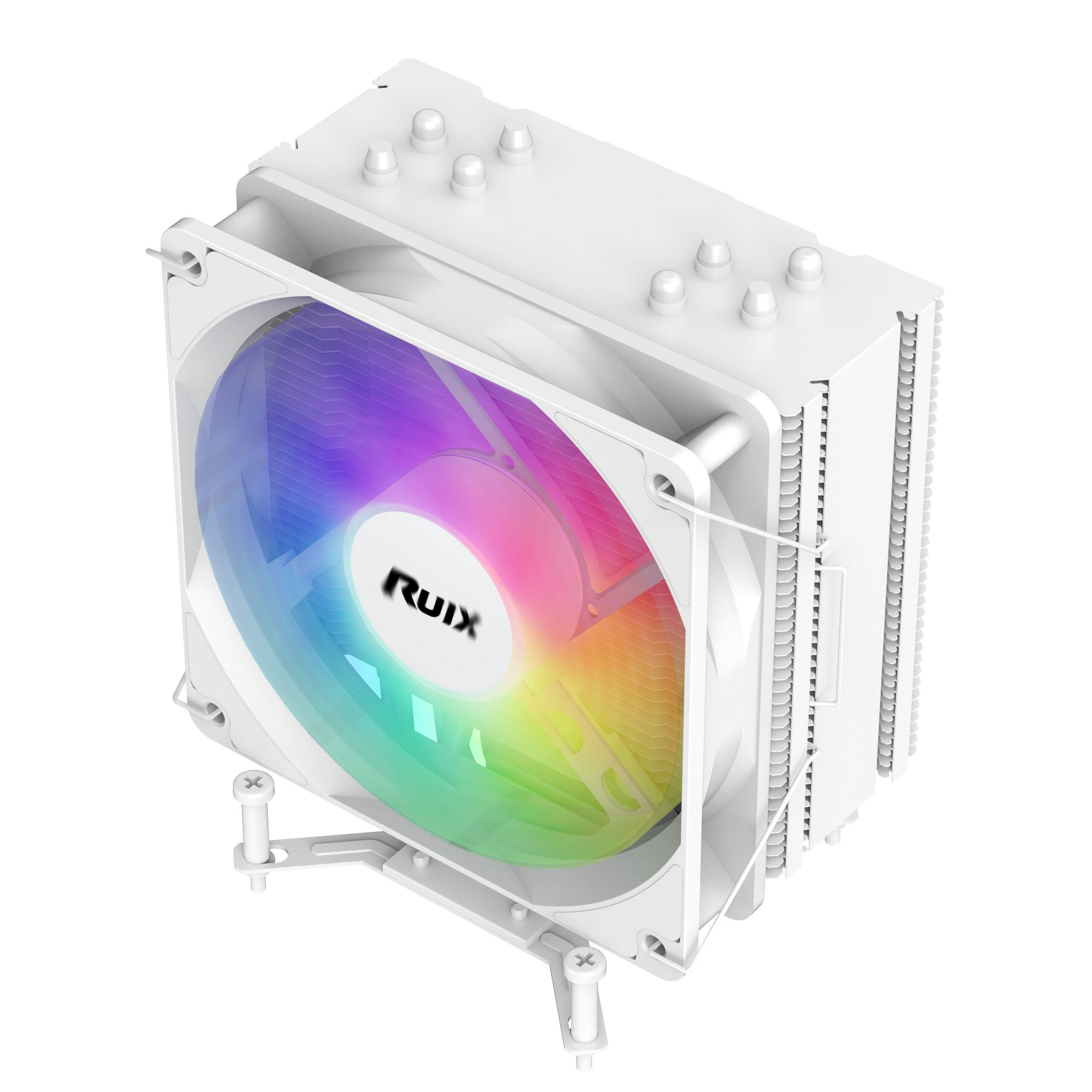 Ruix X4000 Pro(white)4 Heatpipes Pc Air Cooler 120mm Fan Fast Heat ...