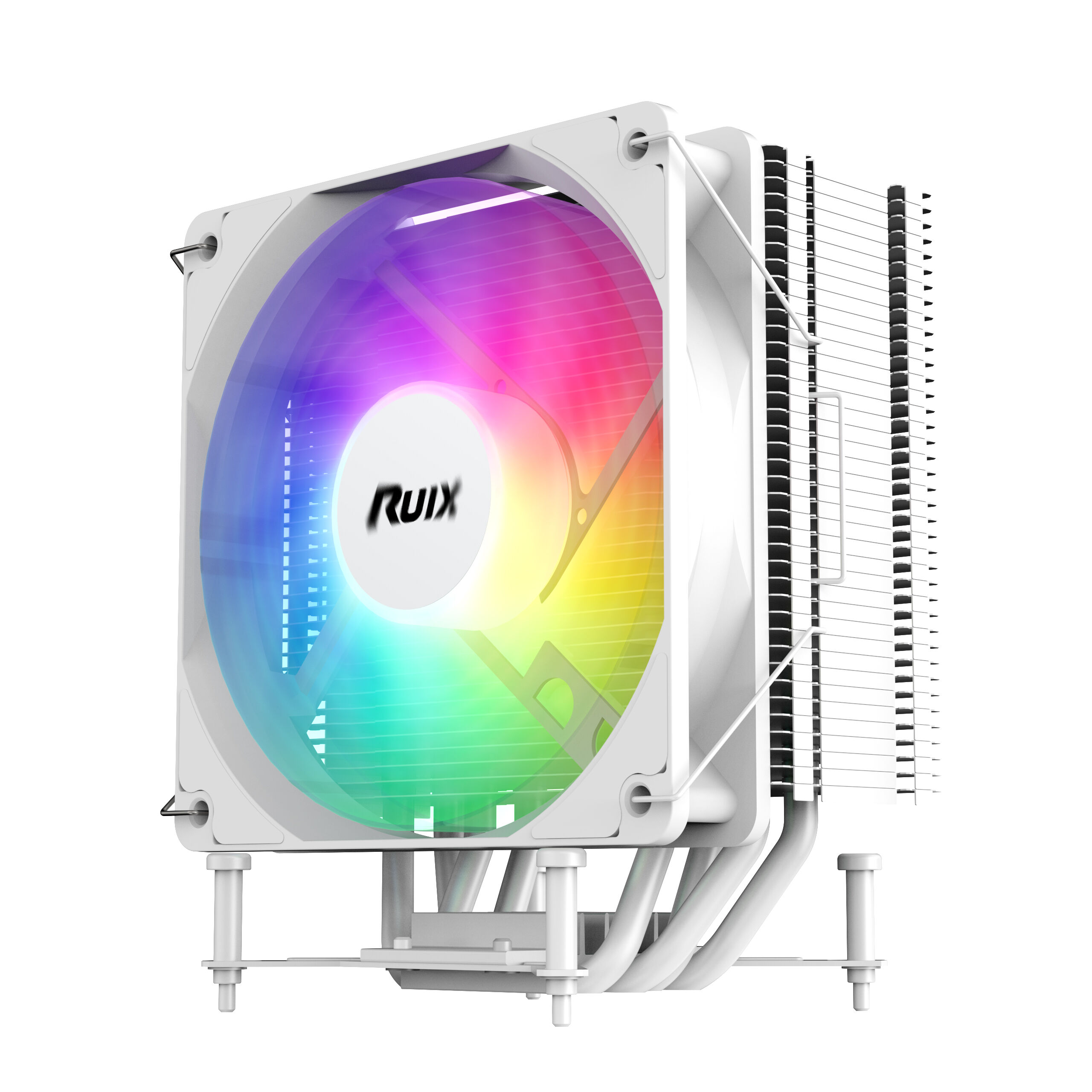 Ruix X4000 Pro(white)4 Heatpipes Pc Air Cooler 120mm Fan Fast Heat ...