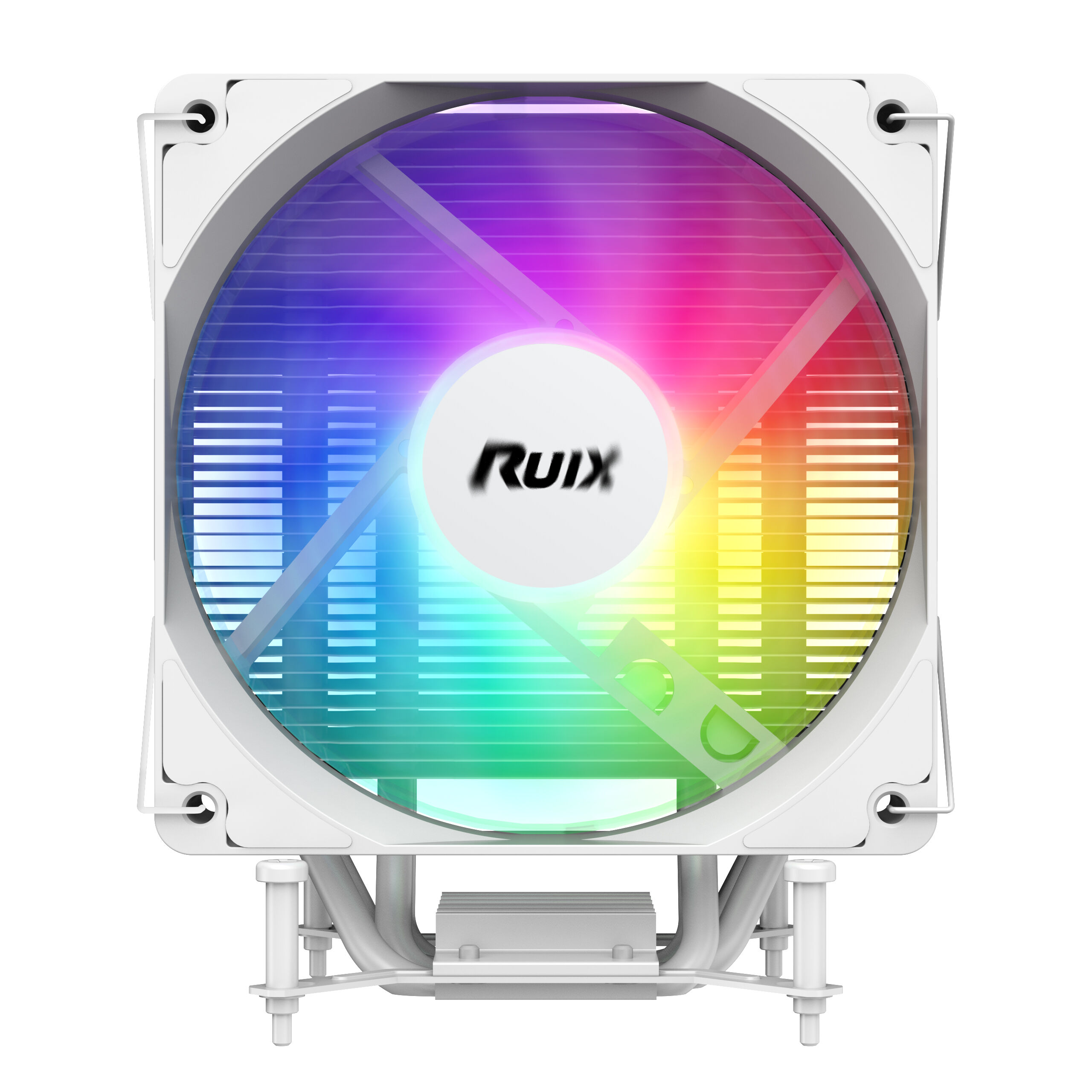 Ruix X4000 Pro(white)4 Heatpipes Pc Air Cooler 120mm Fan Fast Heat ...