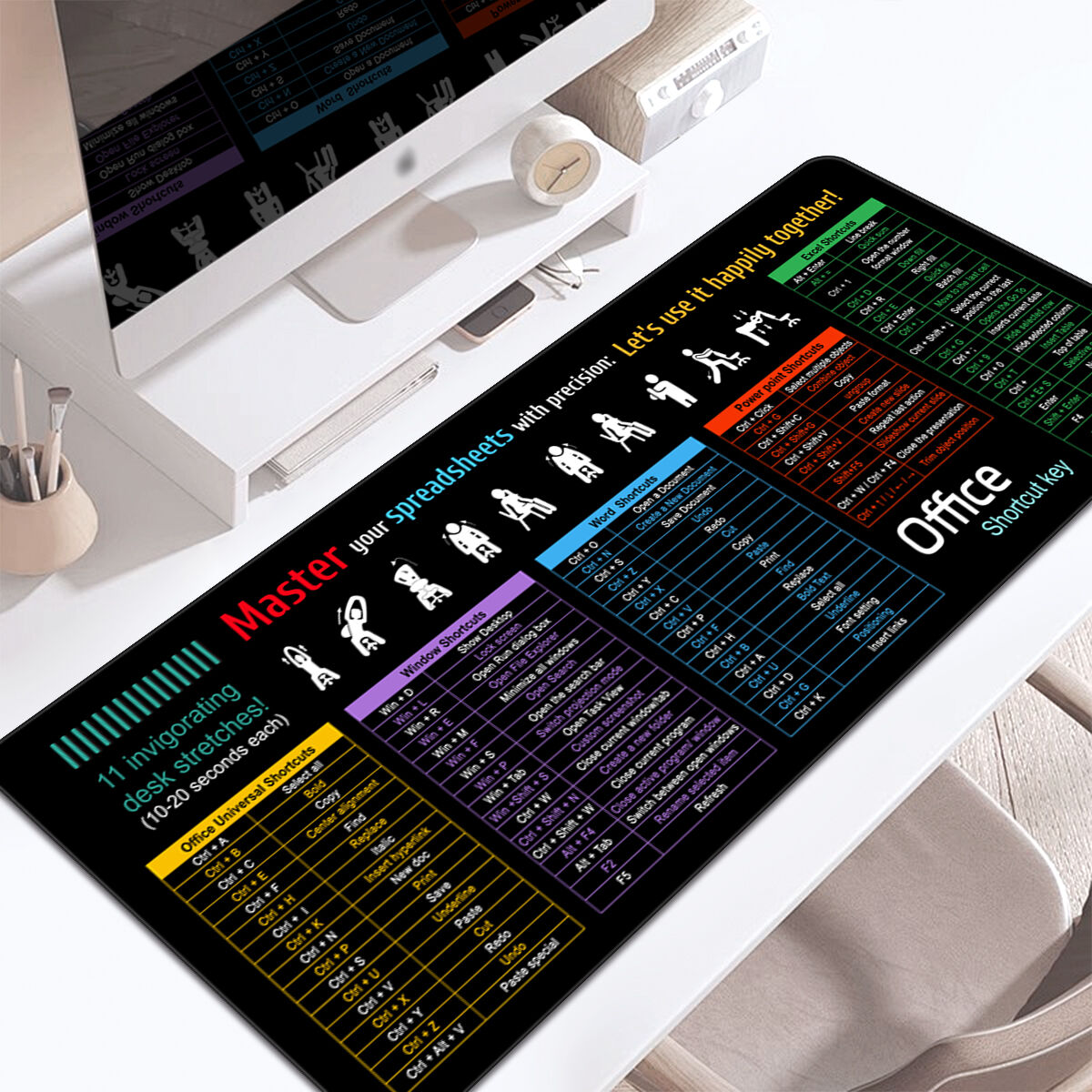 Buy China Wholesale Word/excel/power Point/office Sheet Desk Pad ...