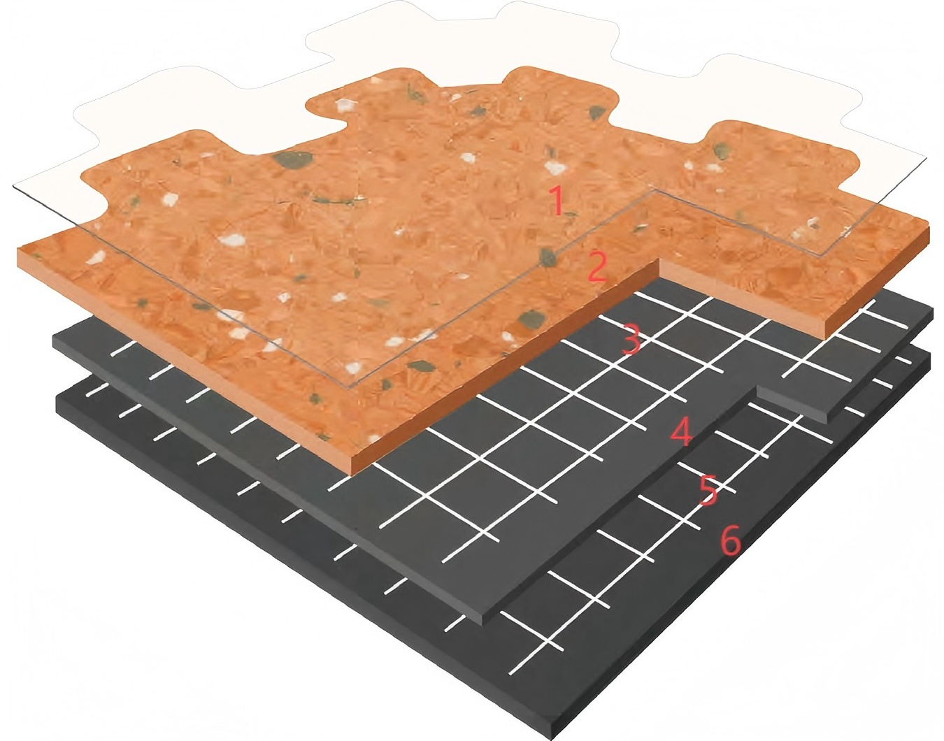 Art Shape Interlocking Tile Luxury Vinyl Tile Flooring - Expore China ...