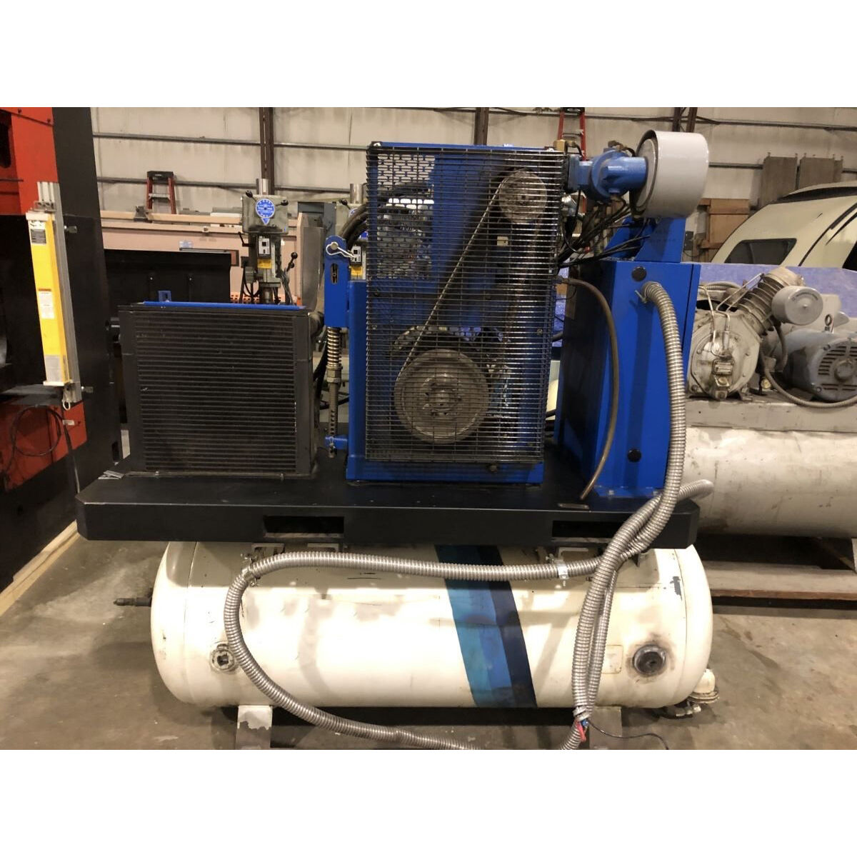 Factory Price 1.5kw 8bar Piston Oil-less Industrial Air Compressor 380v ...