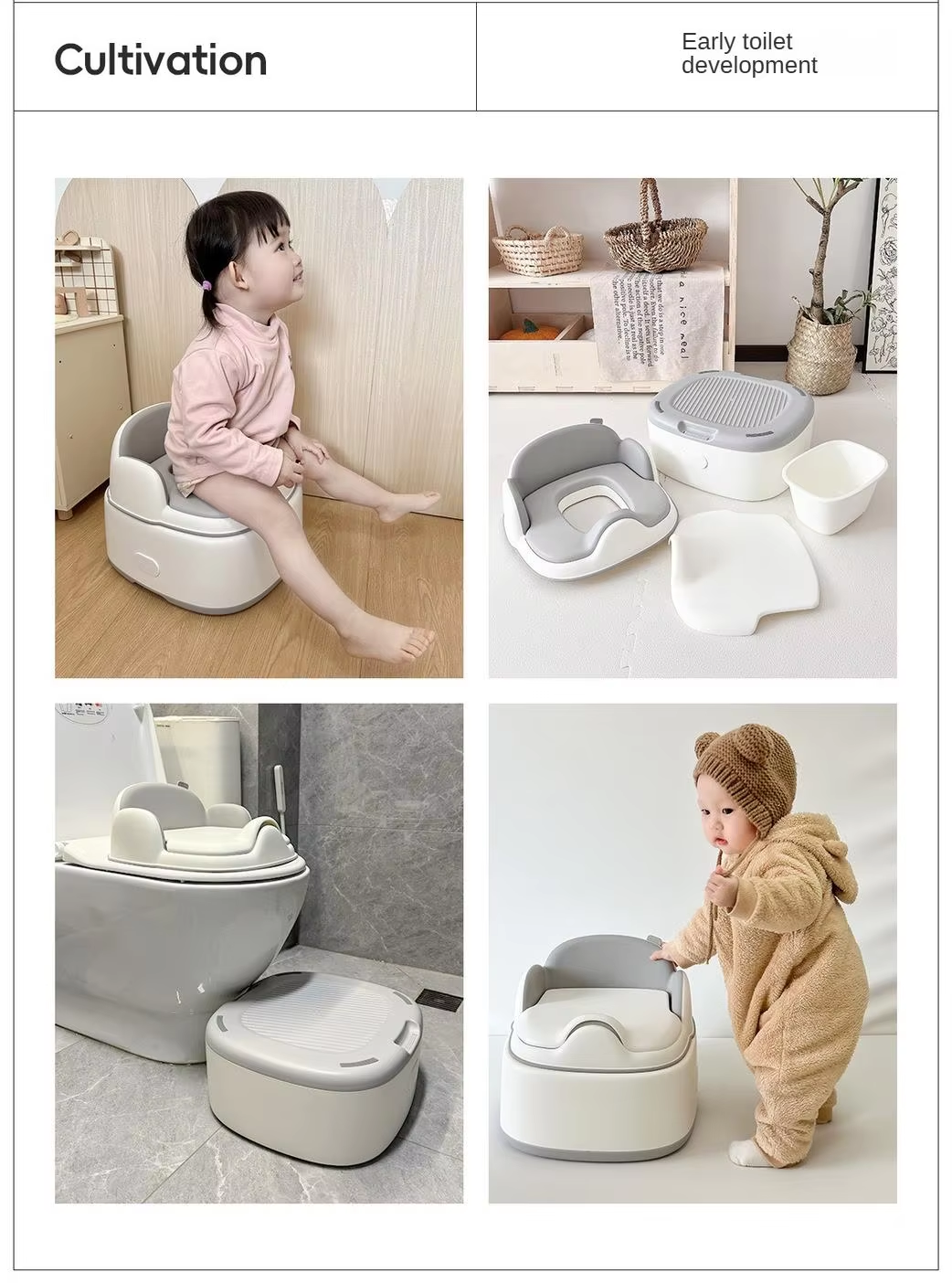 Plastic Outdoor Infant Potty Traning Seat Realistic Portable Children ...