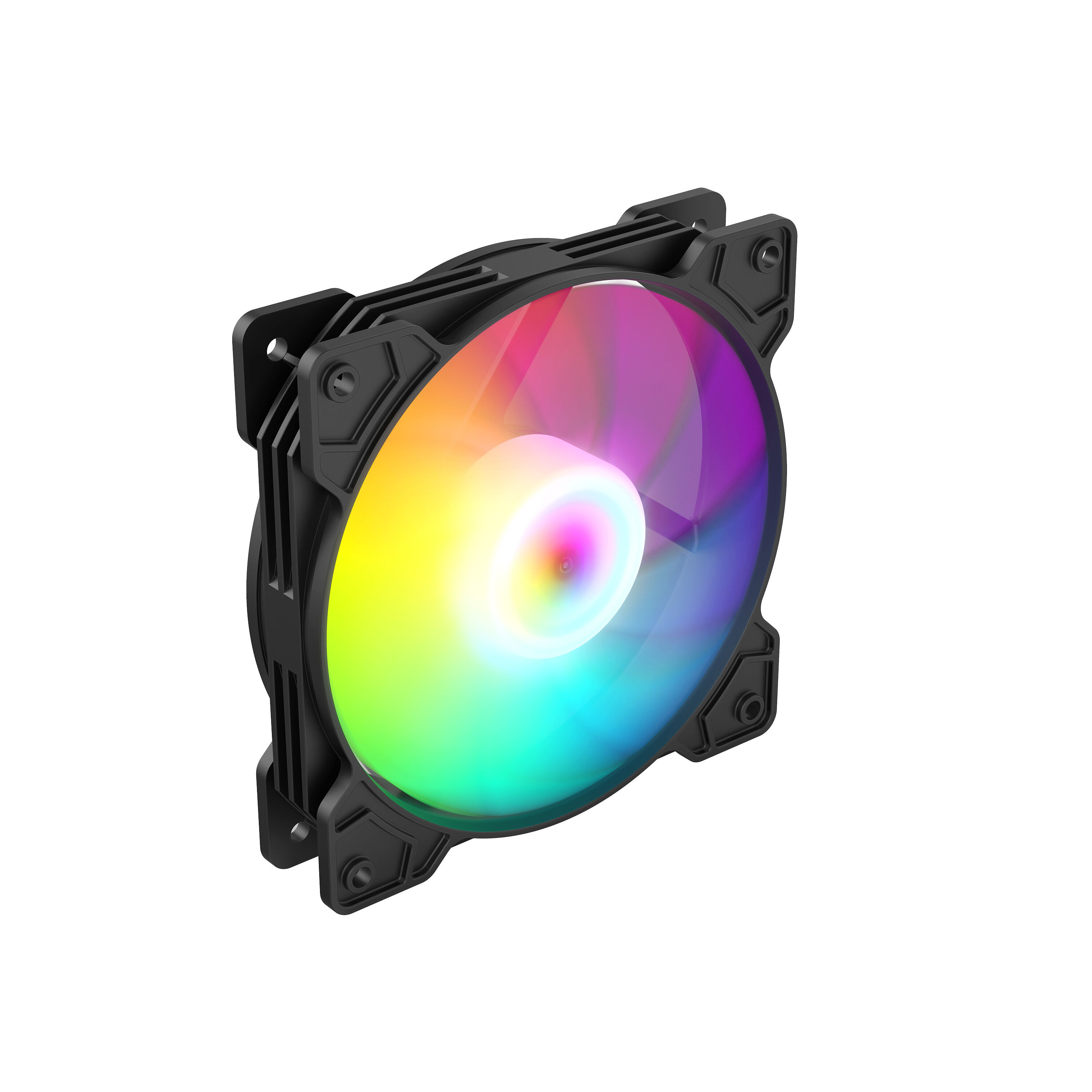 Ruix Rx-134 Argb Light High Airflow Pc Fan 9 Blades Aluminum Heatsink ...