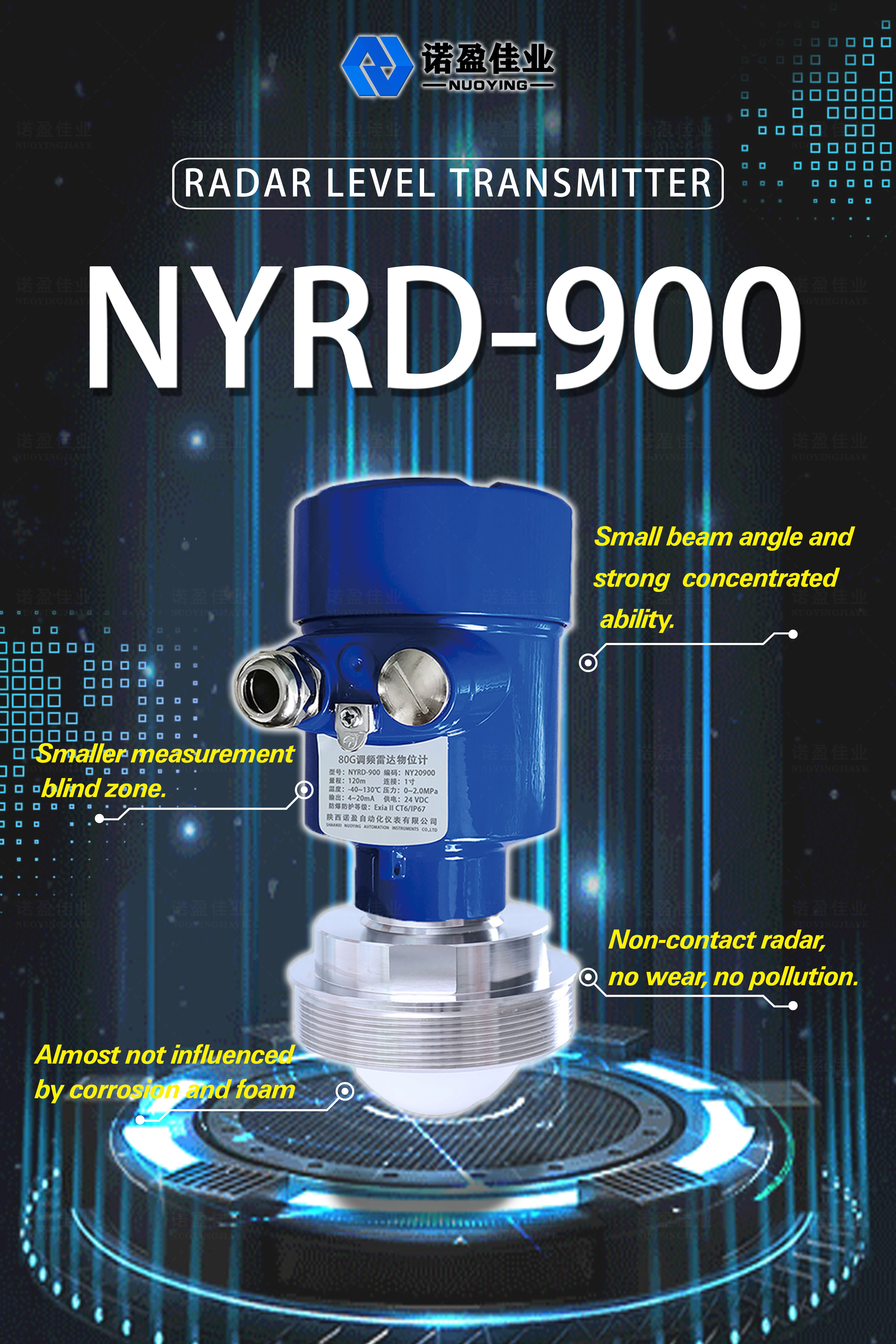 Fw-0.08-150m High - Precision 80ghz Radar Level Gauge Meter Unrivaled ...