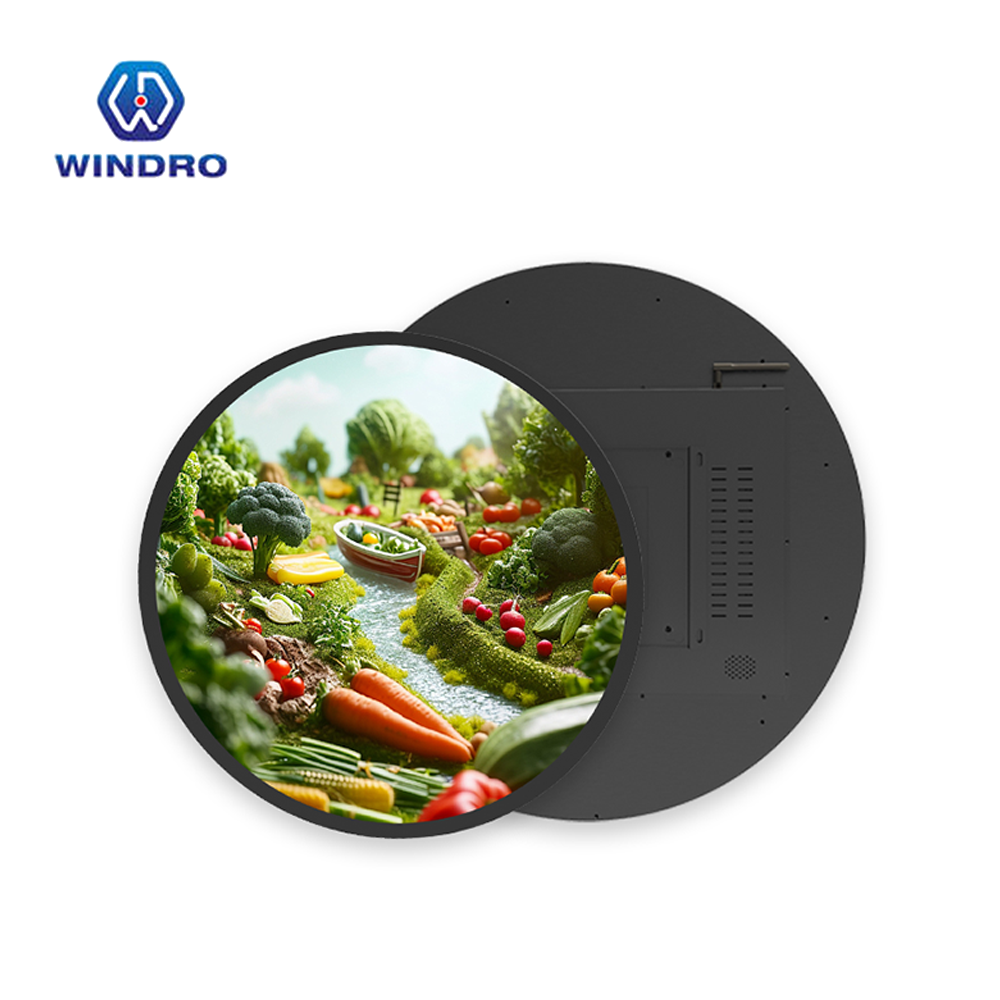 23.6 Inch Round Tft Lcd High-brightness Monitor With Android 14/hdmi ...