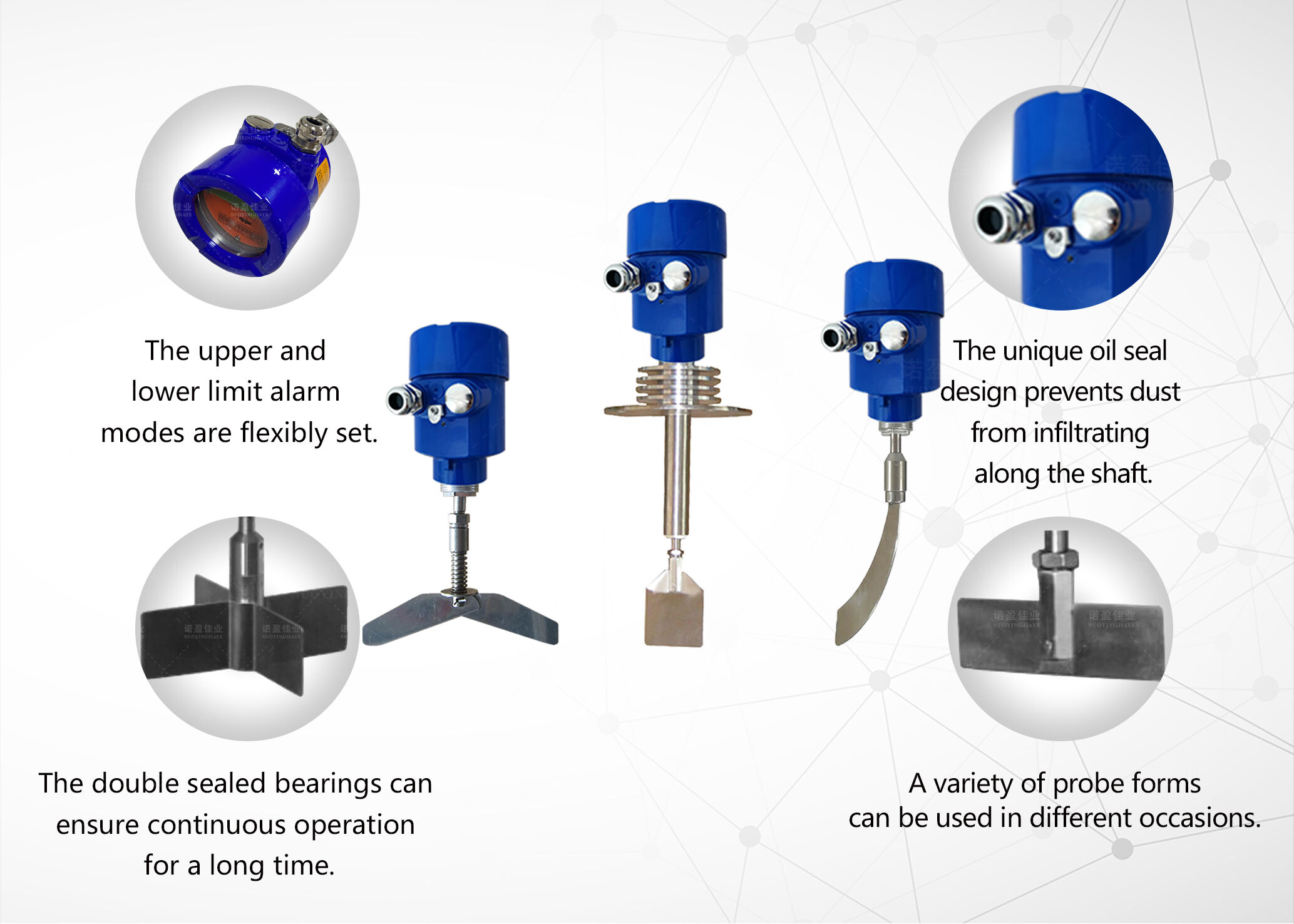Rotary Resistance Rotary Type Up And Down High And Low Silo Level Sensor Switch Anti Rotation ...