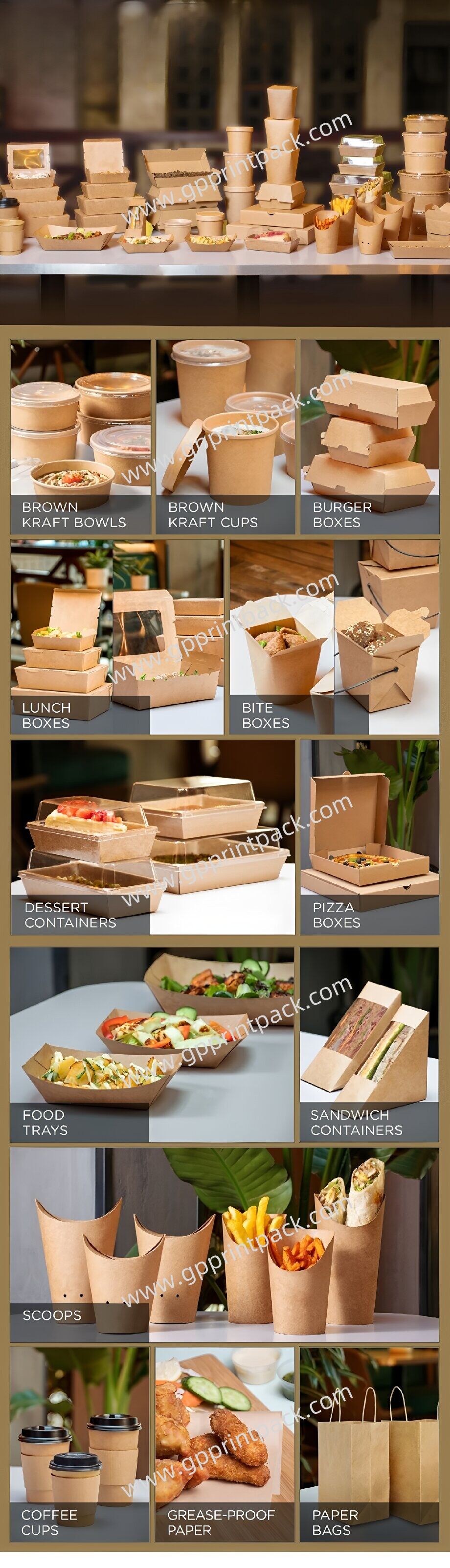 Customizable Kraft Paper Food Boxes - Loved Worldwide! Ideal For Us ...