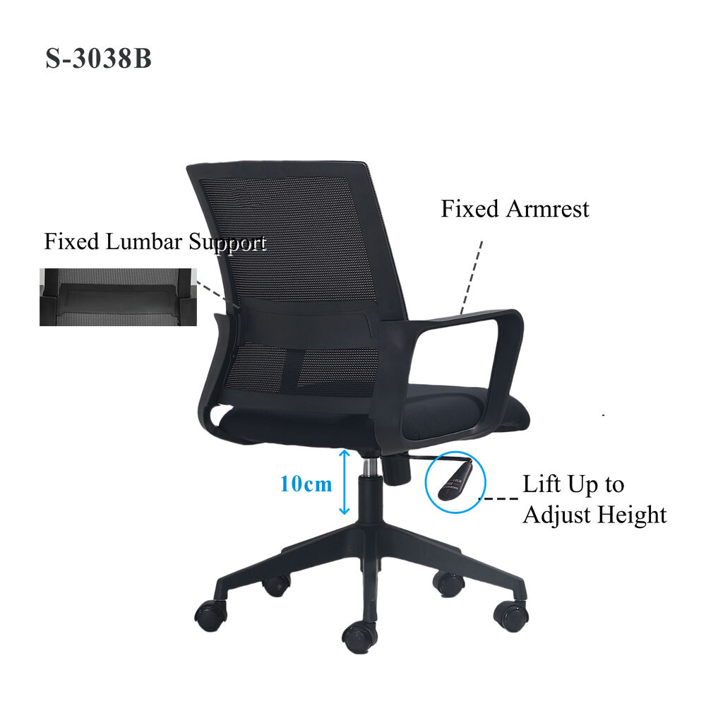 Mid Back Inexpensive Ergonomic Small Office Chair Modern Office Guest ...