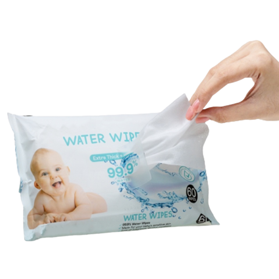 Sensitive Skin Baby Wipes 60count Paraben Free Extra Thick 99.9% Water ...