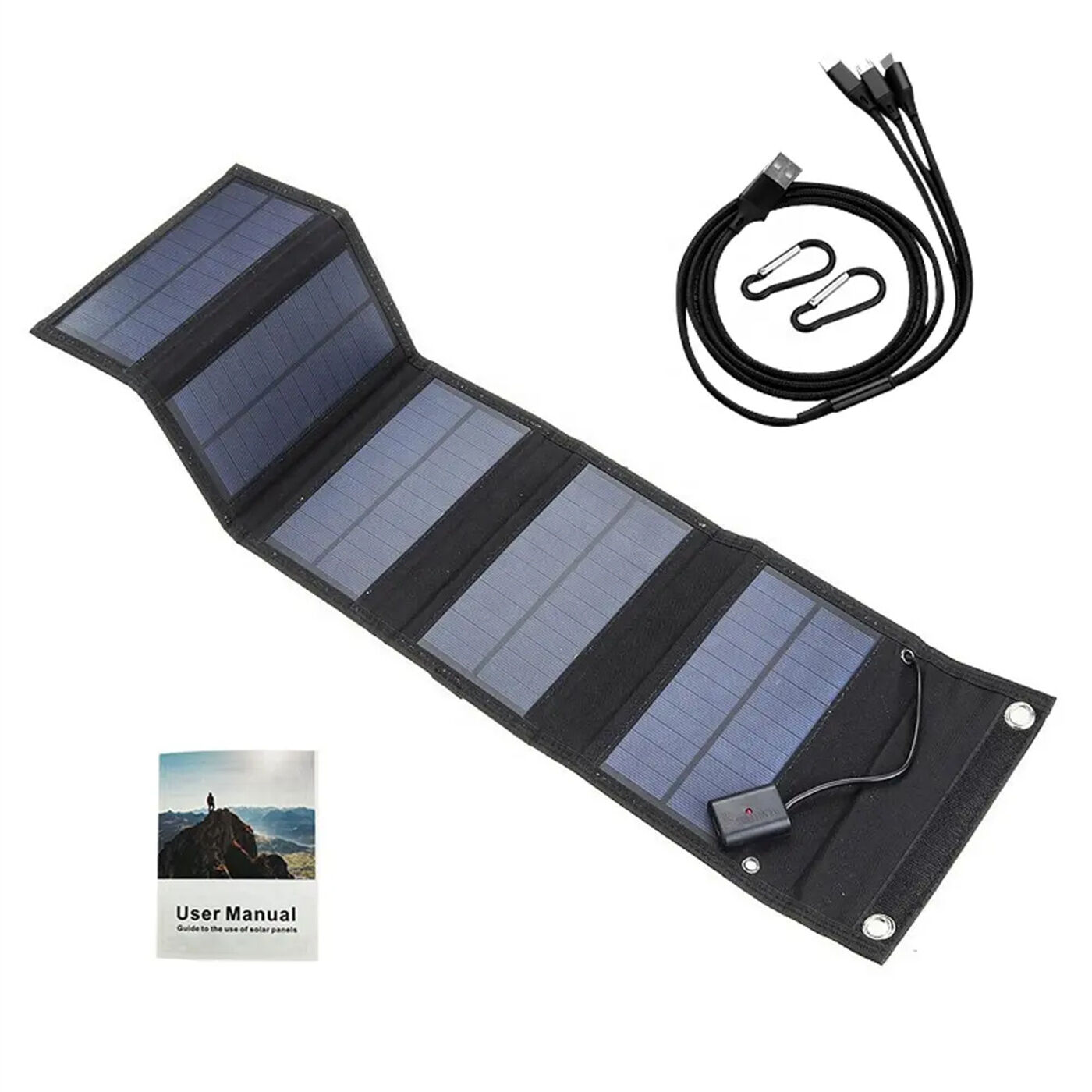 50w Portable Foldable Solar Panels Usb 5v Outdoor Charging With Usb ...