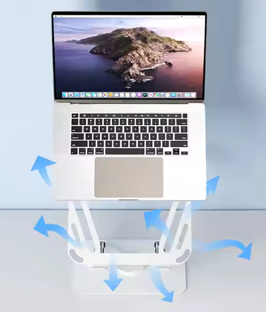 Universal Ergonomic 360 Rotating Sturdy Height Adjustable Notebook ...