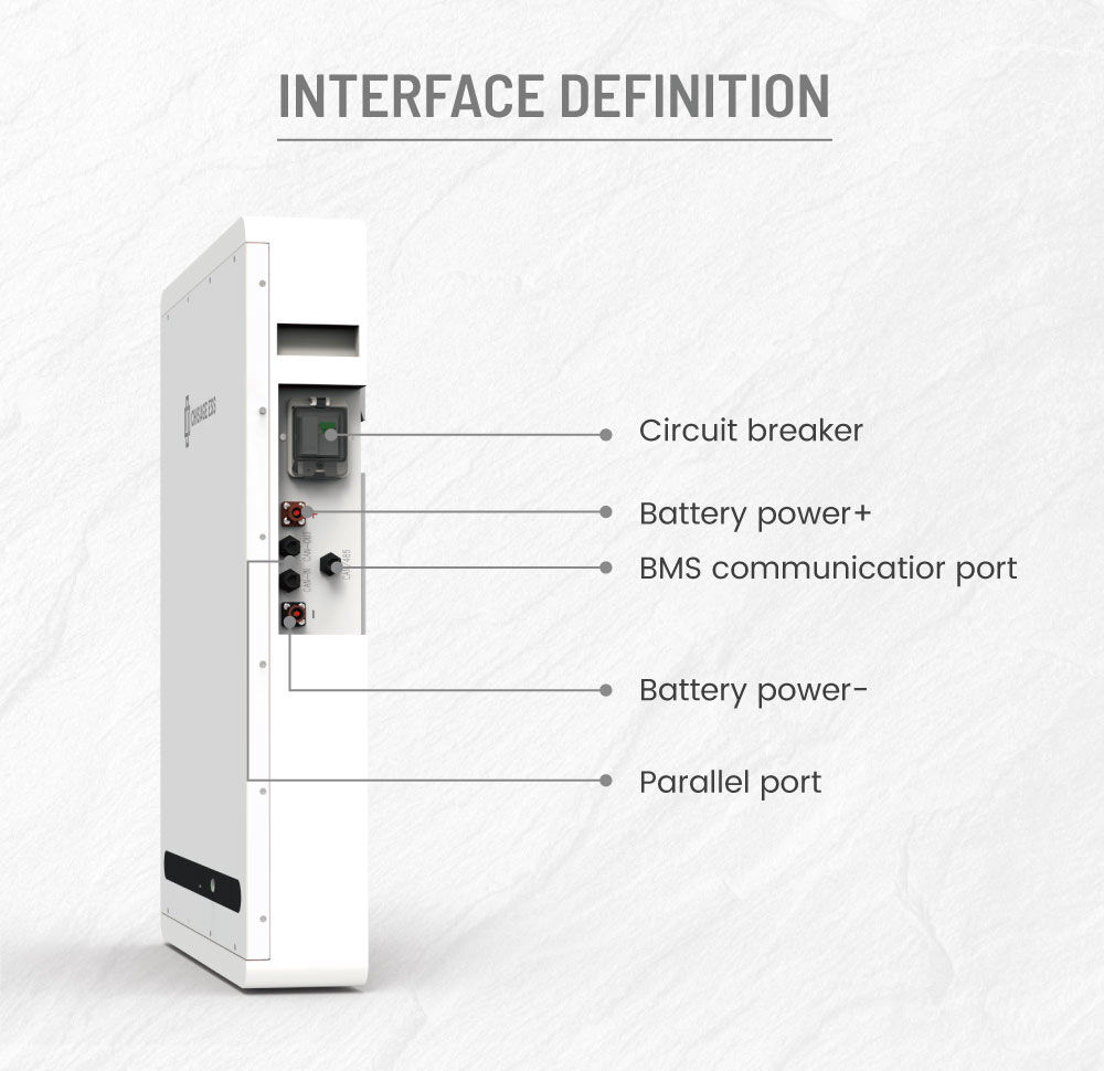 Chisage In Stock 51.2v 200ah Ip65wall Mounted Lithium Battery For ...