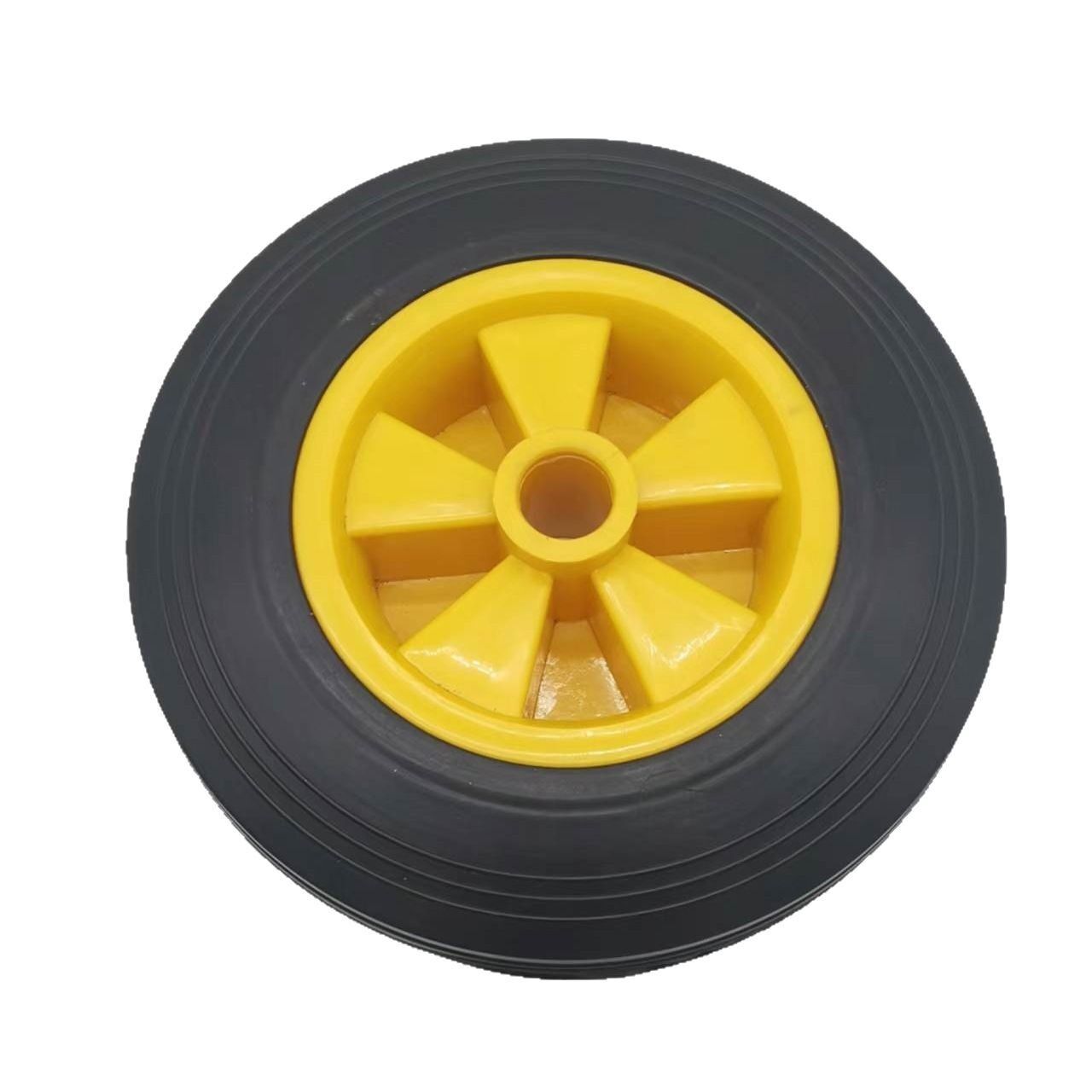 8 Inch Solid Rubber Wheel Hand Truck Tool Cart Solid Tire; Lawn Mower ...