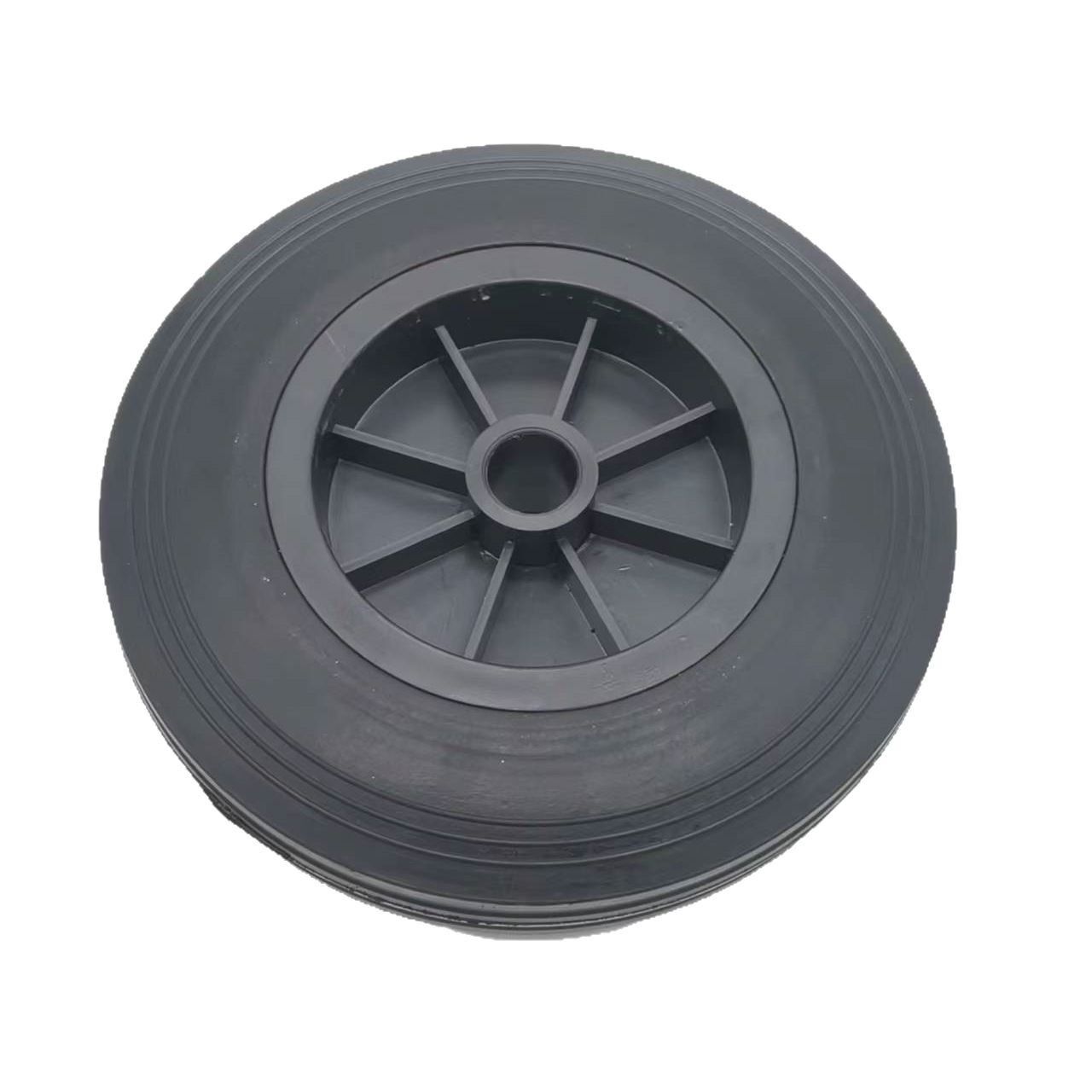 8 Inch Solid Rubber Wheel Hand Truck Tool Cart Solid Tire; Lawn Mower ...