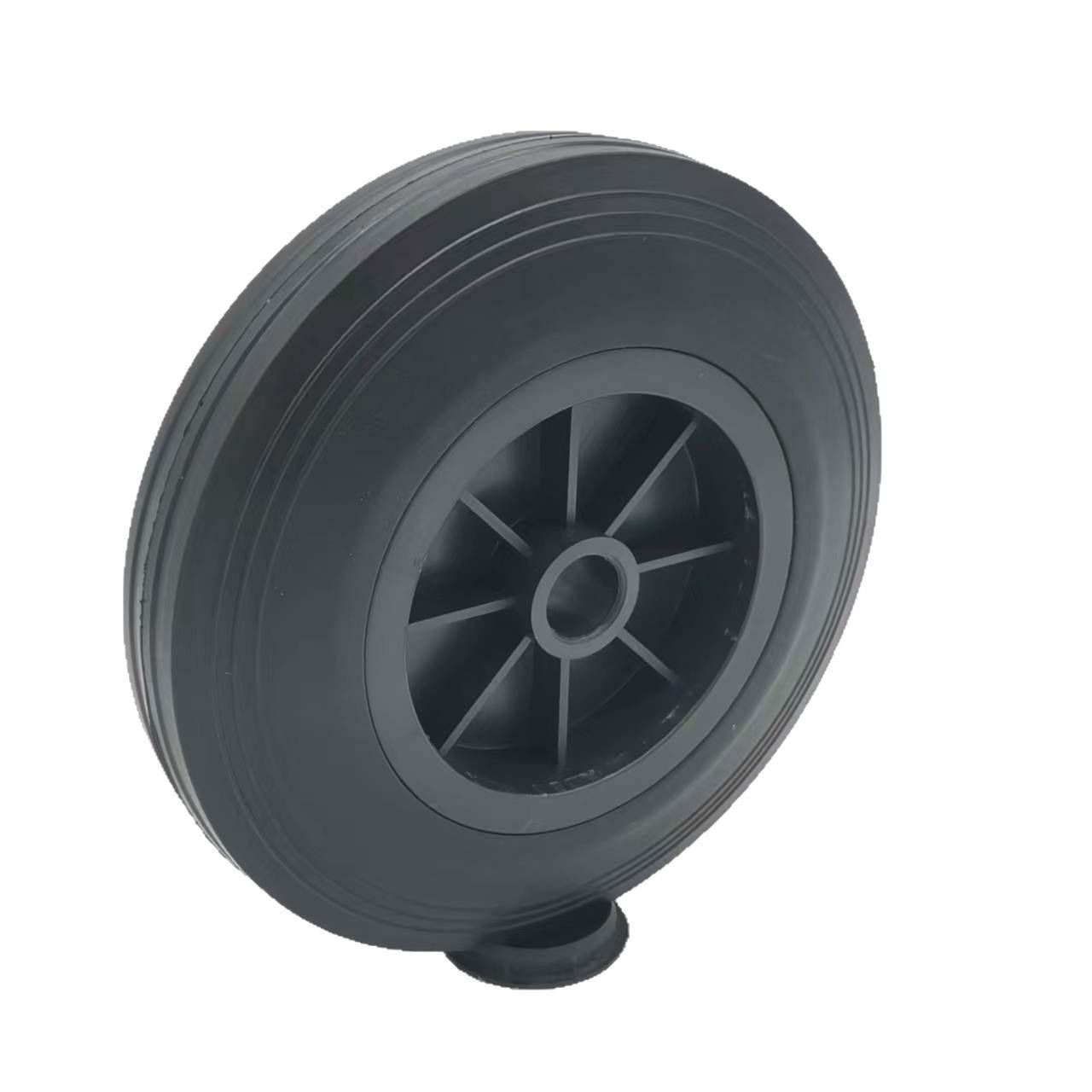 8 Inch Solid Rubber Wheel Hand Truck Tool Cart Solid Tire; Lawn Mower ...