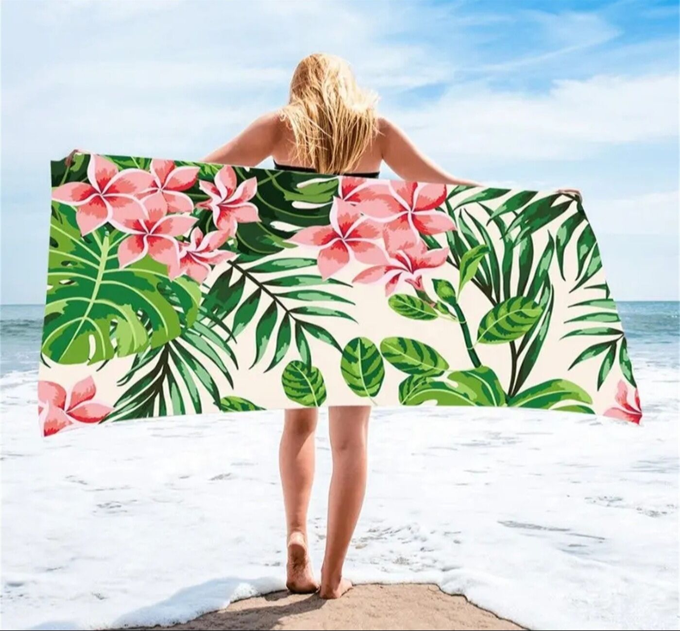 Wholesale Micro Fiber Towel Hawaii Tropical Floral Printed Microfiber ...