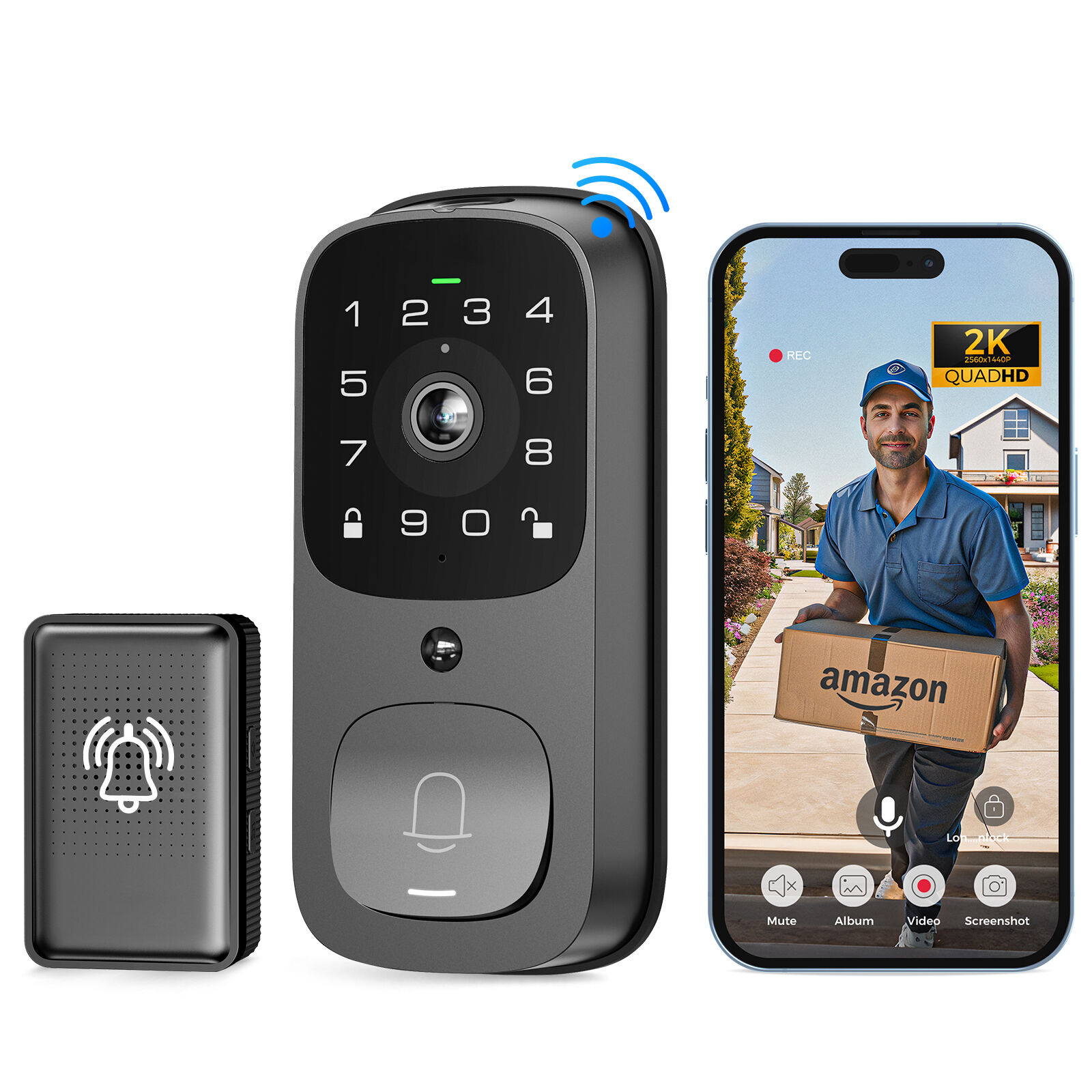 Automatic Deadbolt Smart Lock High Security Ttlock Digital Wifi Tuya ...