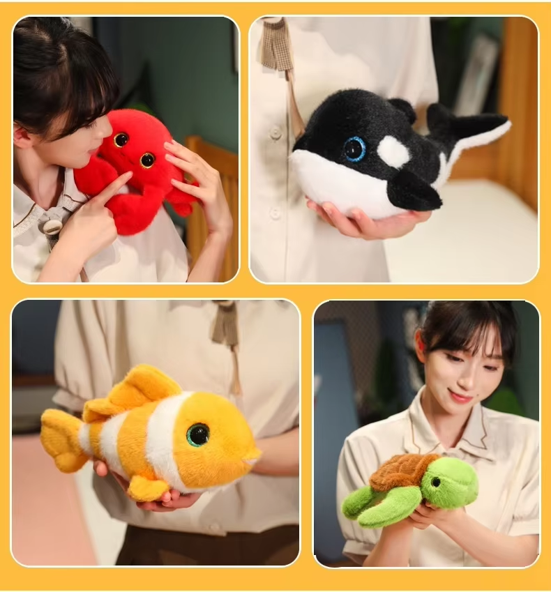 Shy Girl Gift Stuffed Marine Animal Plush Toy Kids Toys, Marine Plush ...