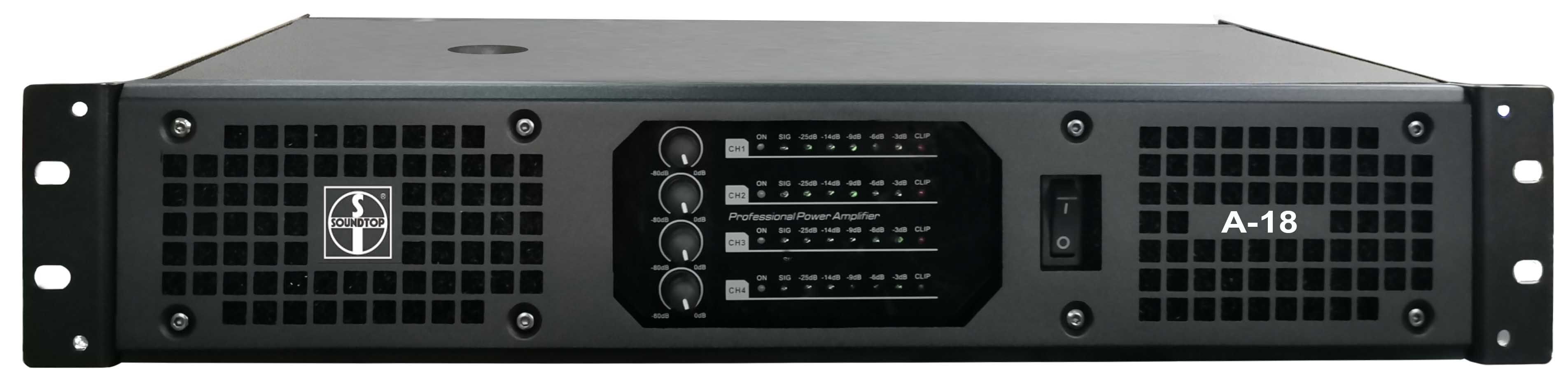 Soundtop Powerful Analog Amplifier A Series 4x800w Professional Power ...