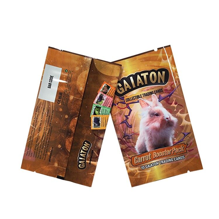 Custom Factory Holographic Trading Card Booster Pack Box Aluminum Foil ...