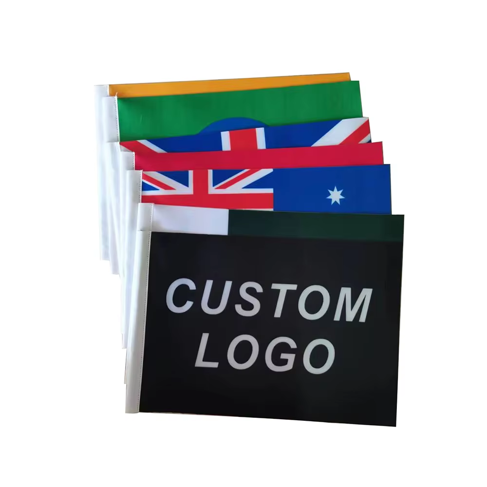 Custom Small Flag Stickers Country Office Table Flag Banner Aluminum ...