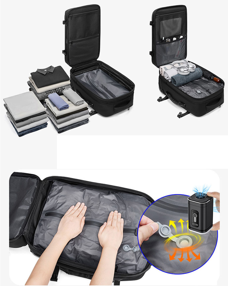 Wheeled Trolley Rolling Waterproof Vacuum Compression Business Travel ...