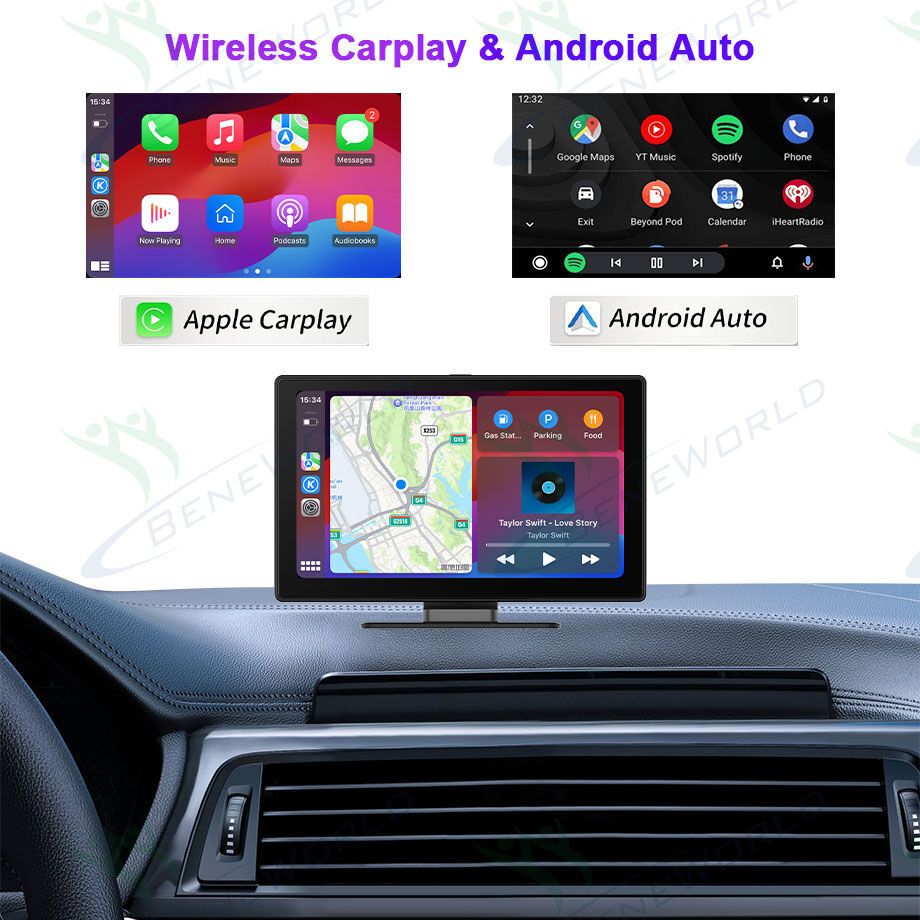 Factory Hot Sale 9 Inch Carplay Android Auto Smart Screen Airplay ...
