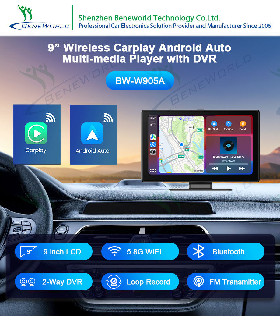 Factory Hot Sale 9 Inch Carplay Android Auto Smart Screen Airplay ...