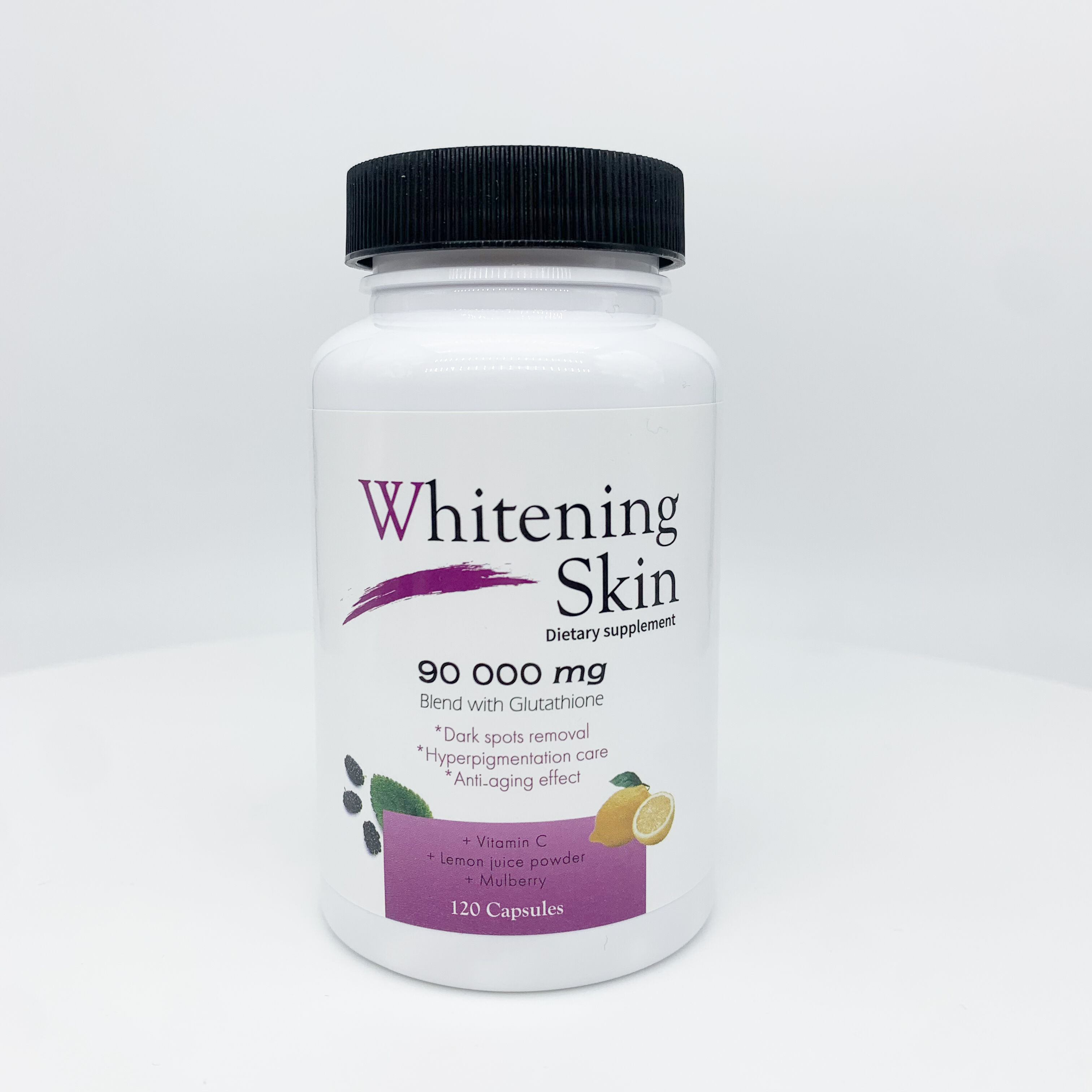 Oem Dark Skin Whitening Brightening Hair Growth Gummies 90000mg Fast ...