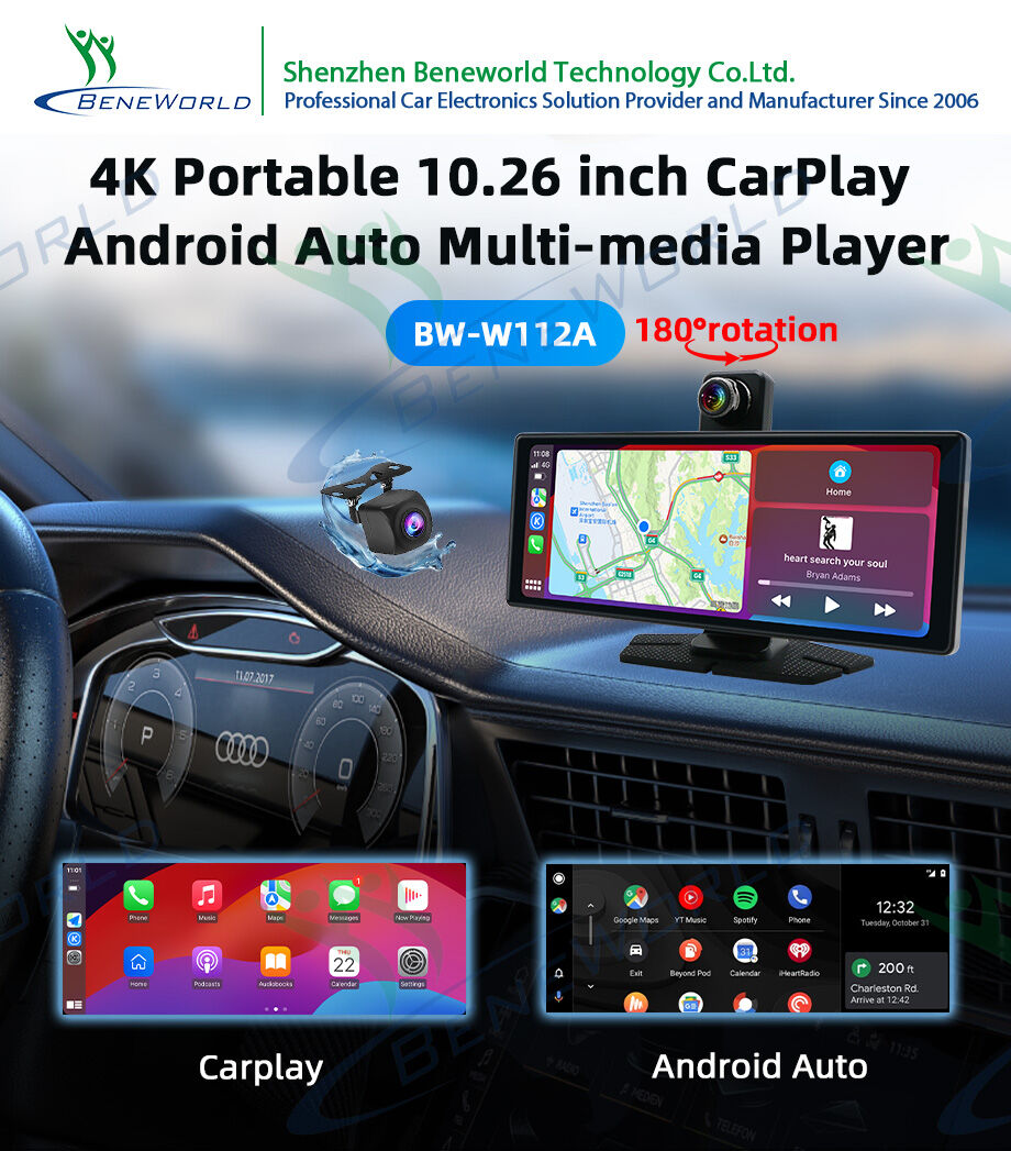 Achetez en gros 4k 1080p Double Caméra Carplay Android Auto écran ...