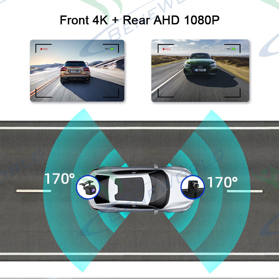 Achetez en gros 4k 1080p Double Caméra Carplay Android Auto écran ...