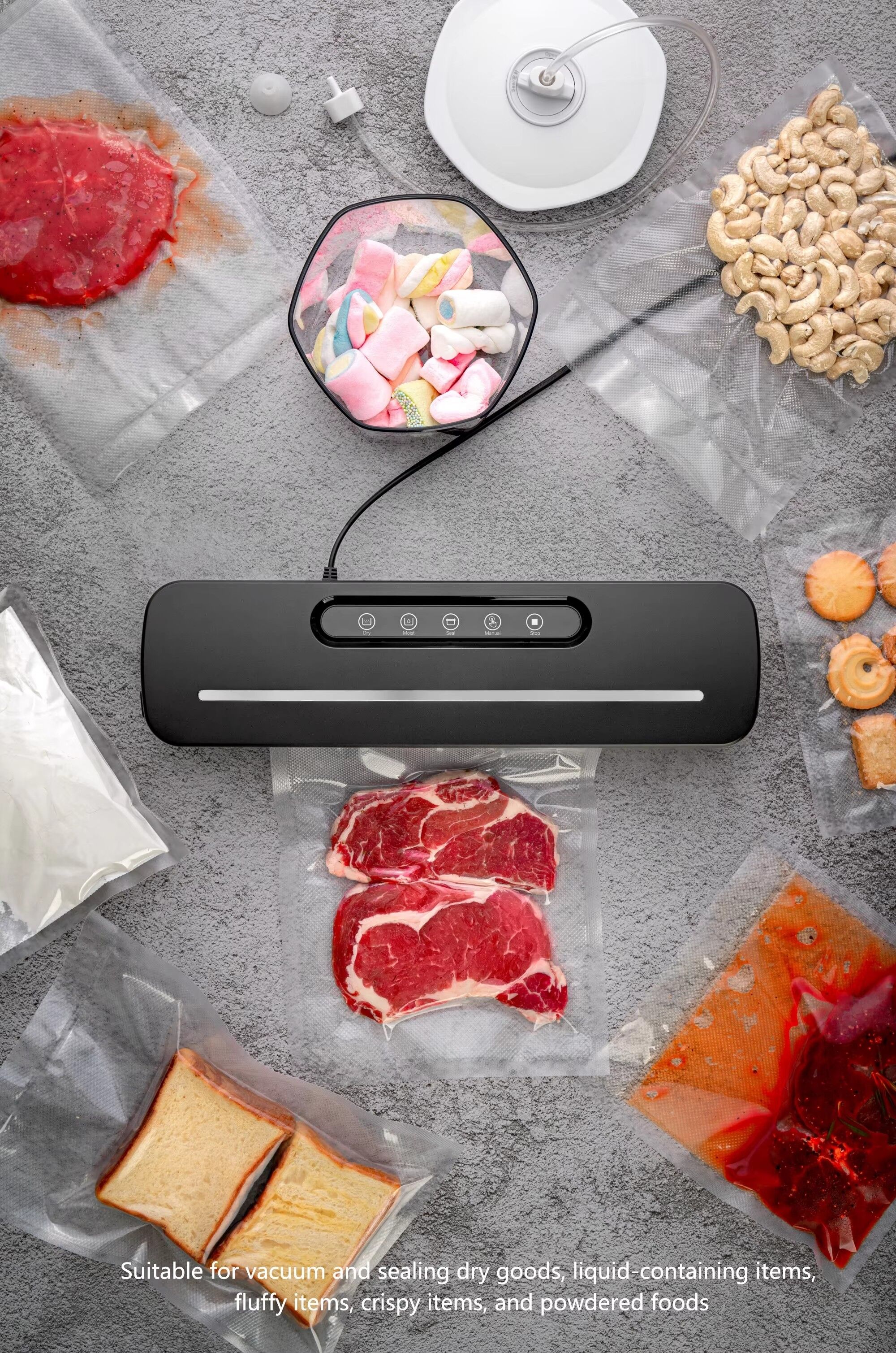 Custom Wholesale Selladora Al Vacio Mini Vacuum Packing Machine Food ...