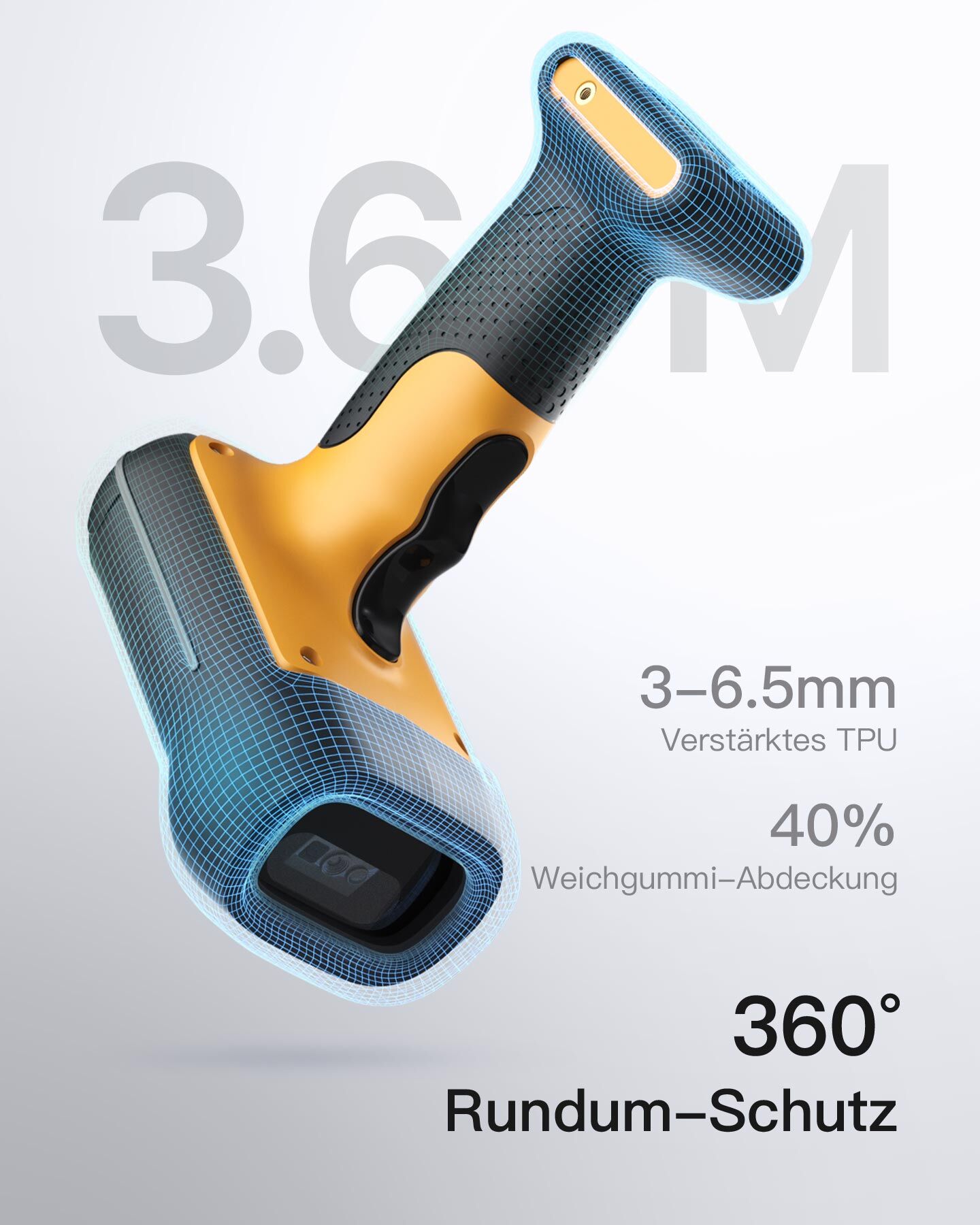 Ip67 Waterproof 1d&2d Barcode Scanner For Industry Warehouse Management ...