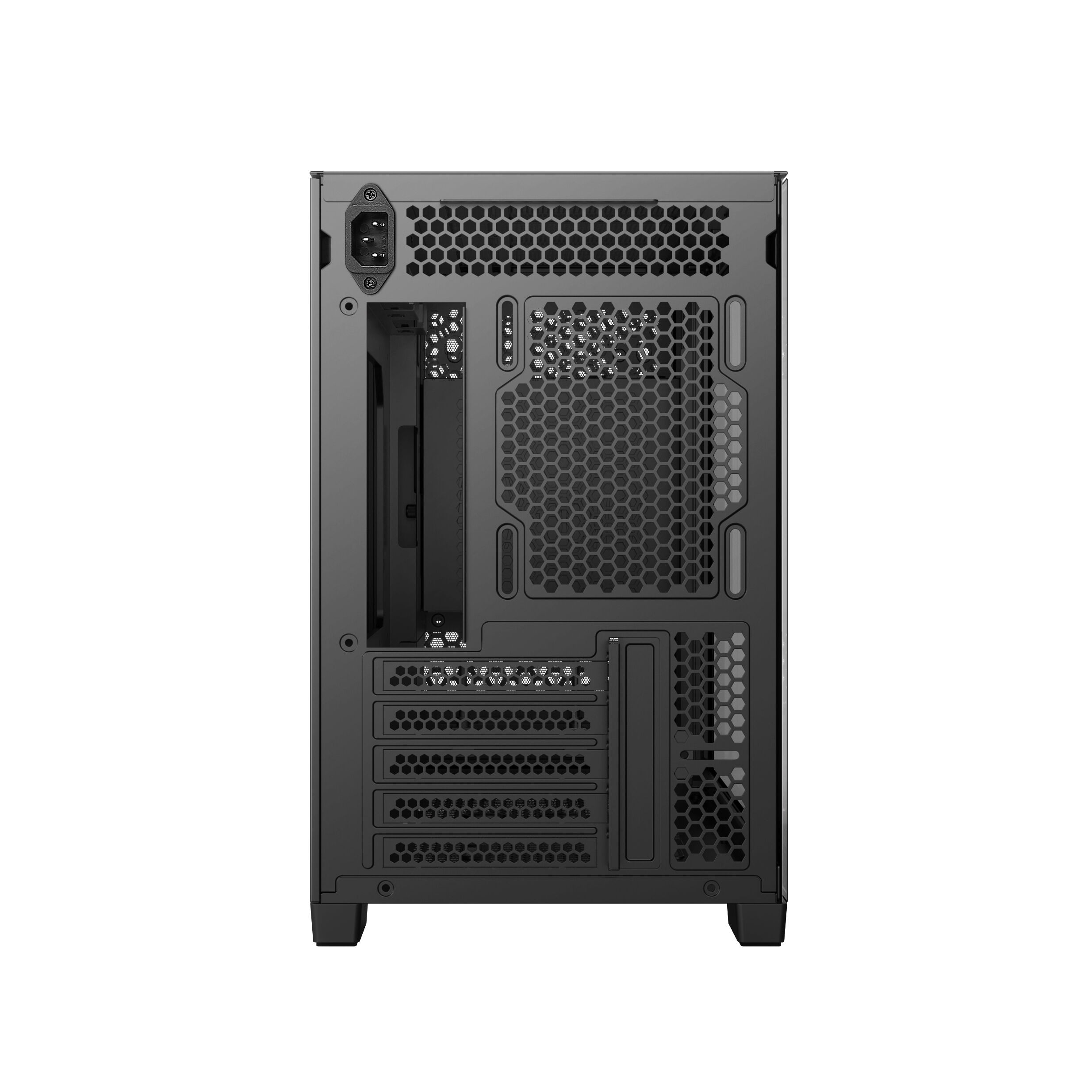 Ruix Matrix Black Fashion Wooden Pc Case Mid Size Tempered Glass ...