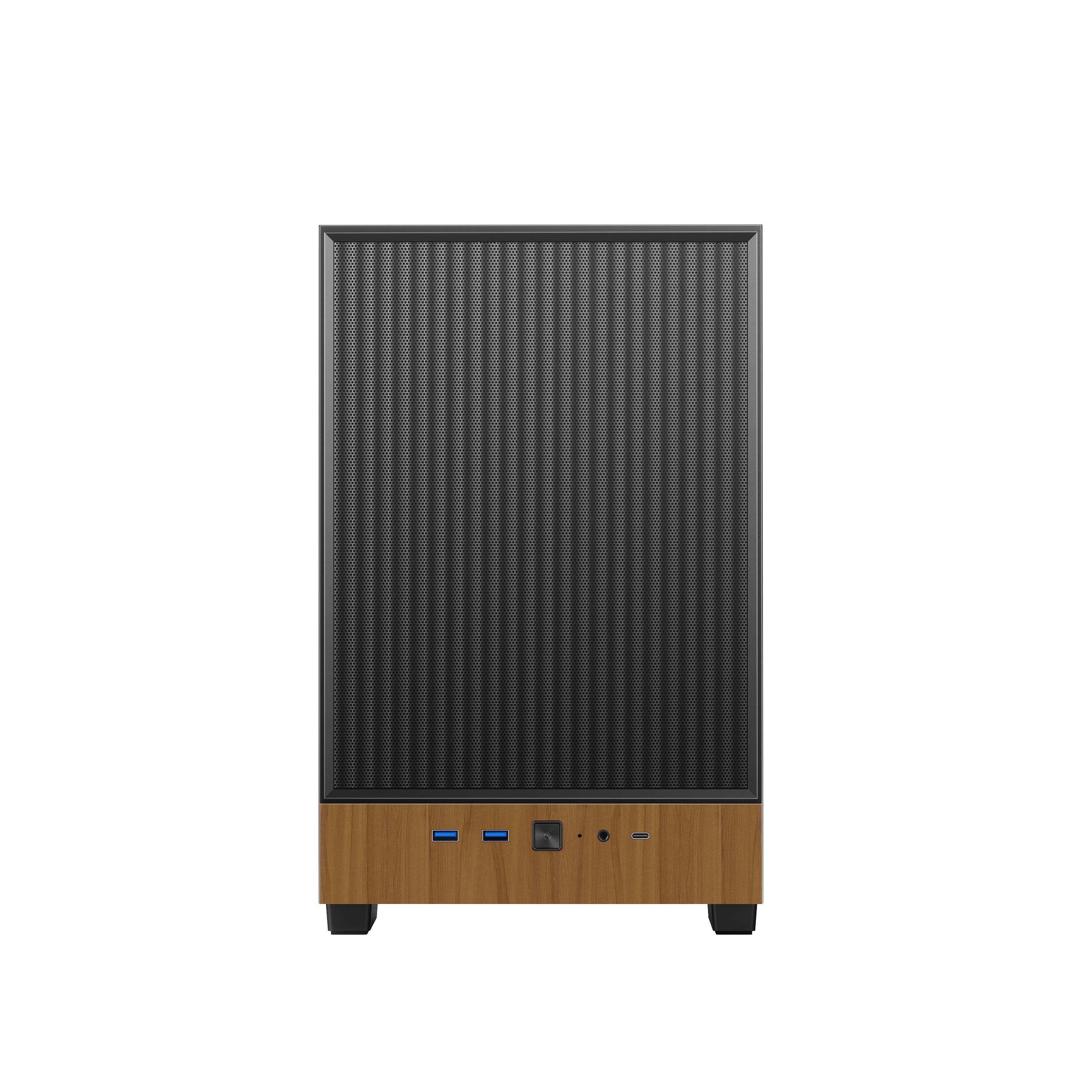 Ruix Matrix Black Fashion Wooden Pc Case Mid Size Tempered Glass ...