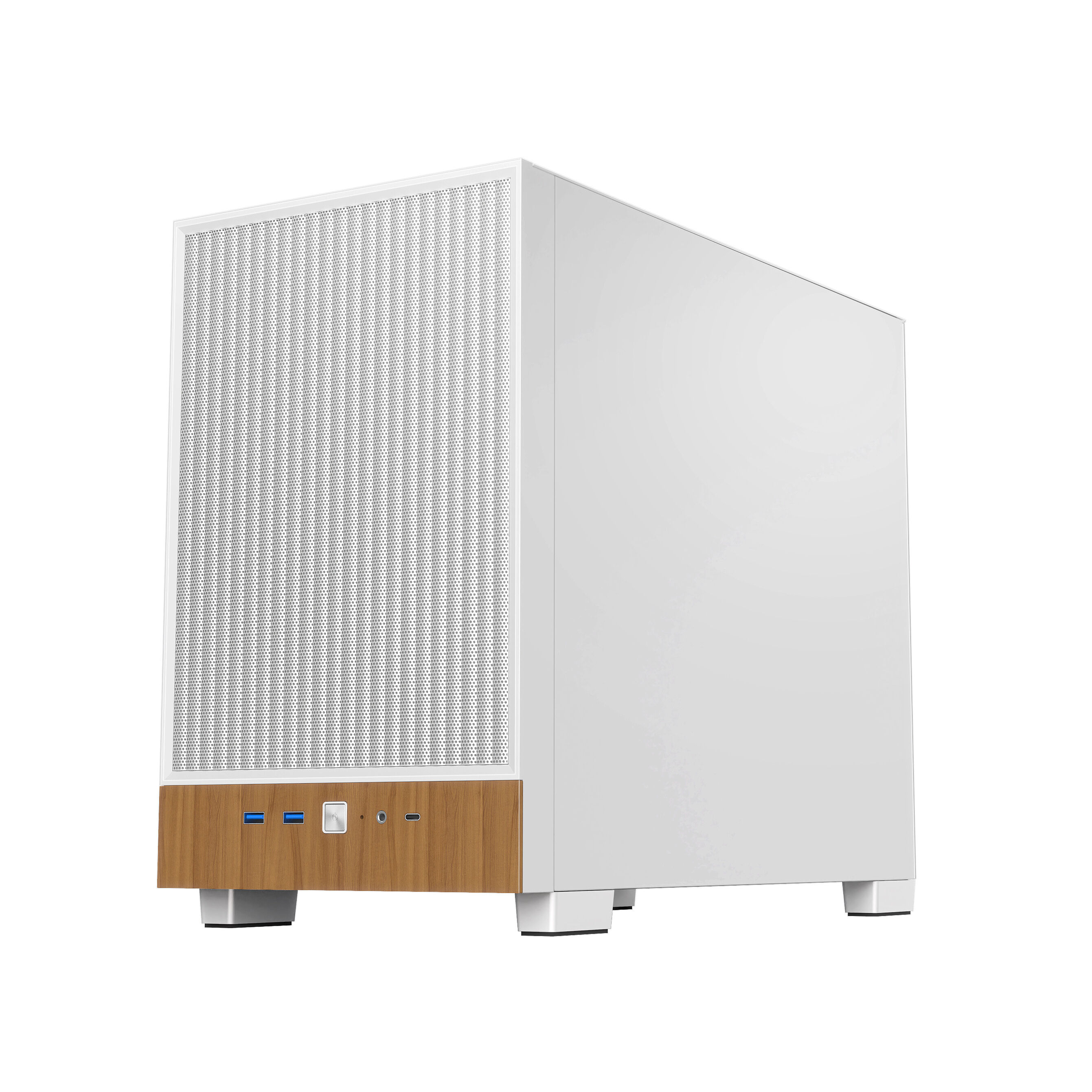 Ruix Matrix White Stylist Wooden Micro-atx Pc Case High Airflow ...