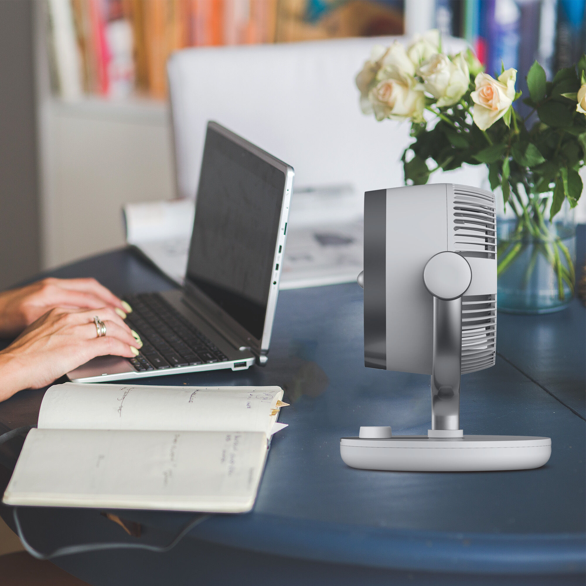 Factory Wholesale 9 Inch Compact Design Dc Motor Low Noise 20w Dc Desk ...